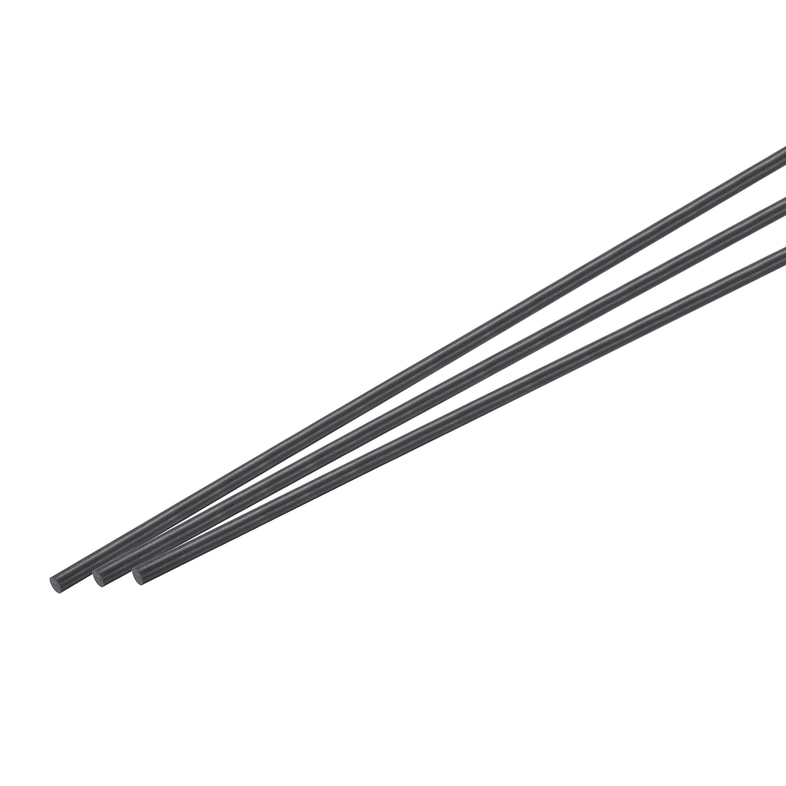 Uxcell 3Pcs Carbon Fiber Rod 5.5mm x 450mm Carbon Rod Bar for RC Plane ...