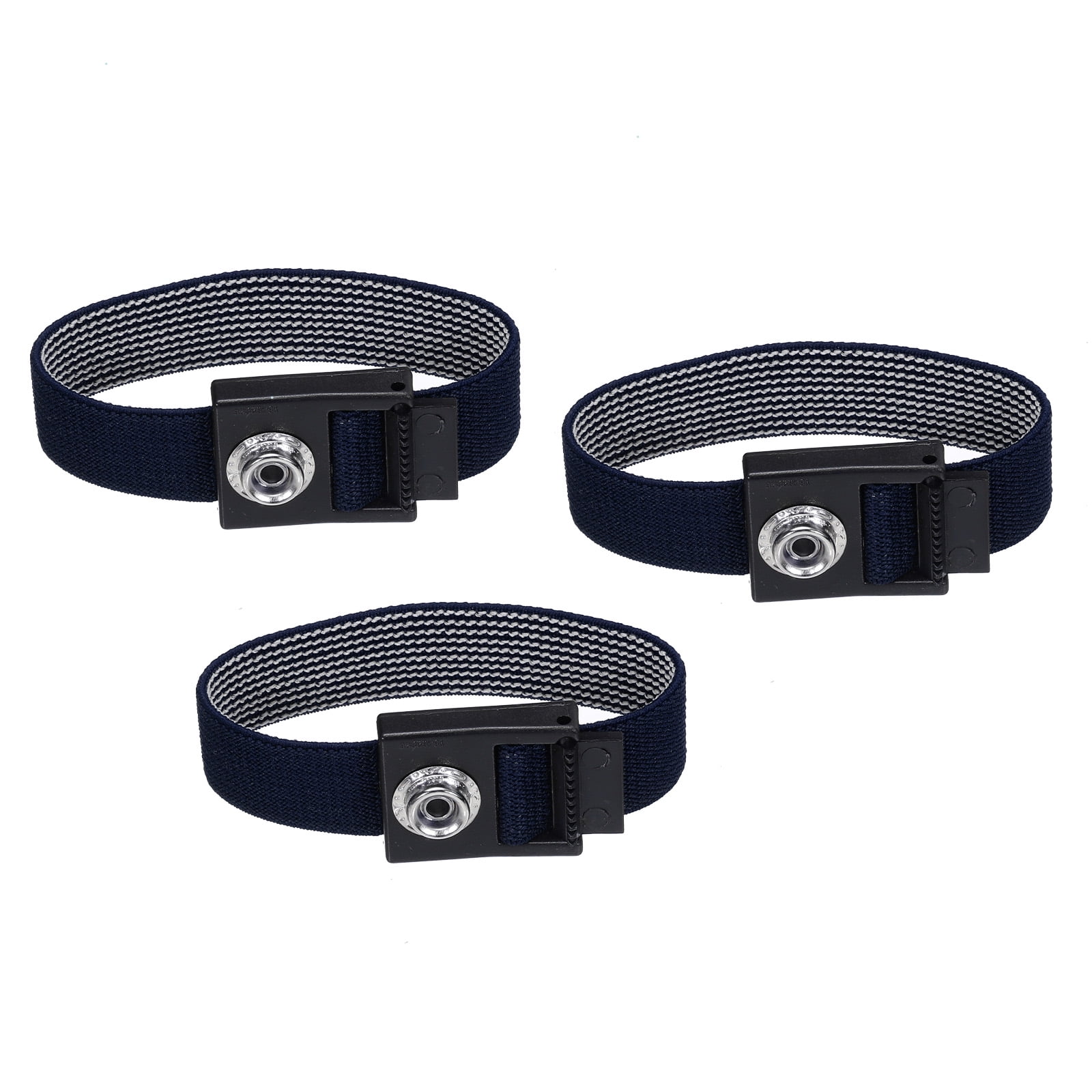 Uxcell 3Pcs ESD Anti Static Wrist Strap 3.5 Inch Adjustable Antistatic ...