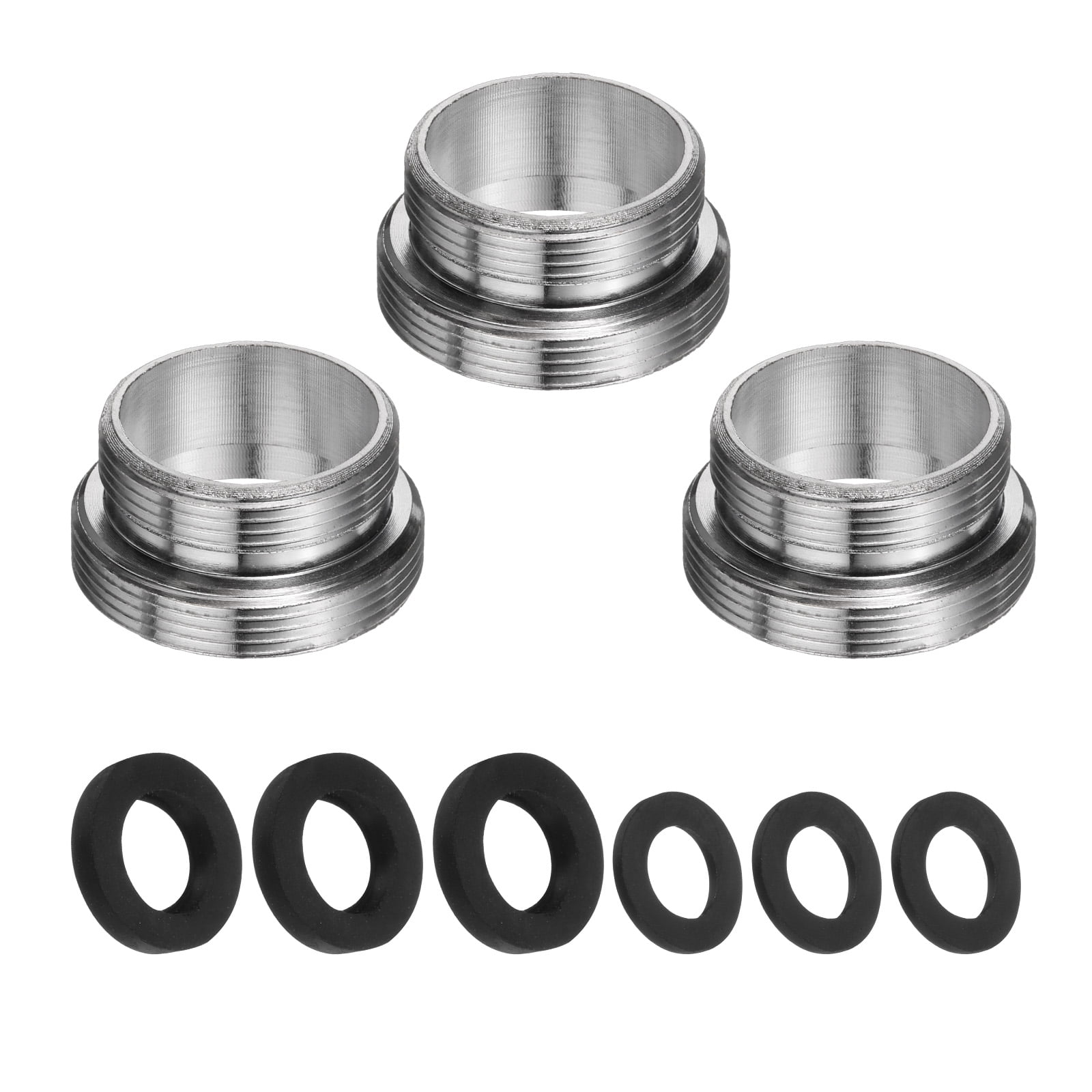 Uxcell 3Pcs Faucet Adapter Kit, Male M21.5mm to Male M25.5mm Kitchen ...