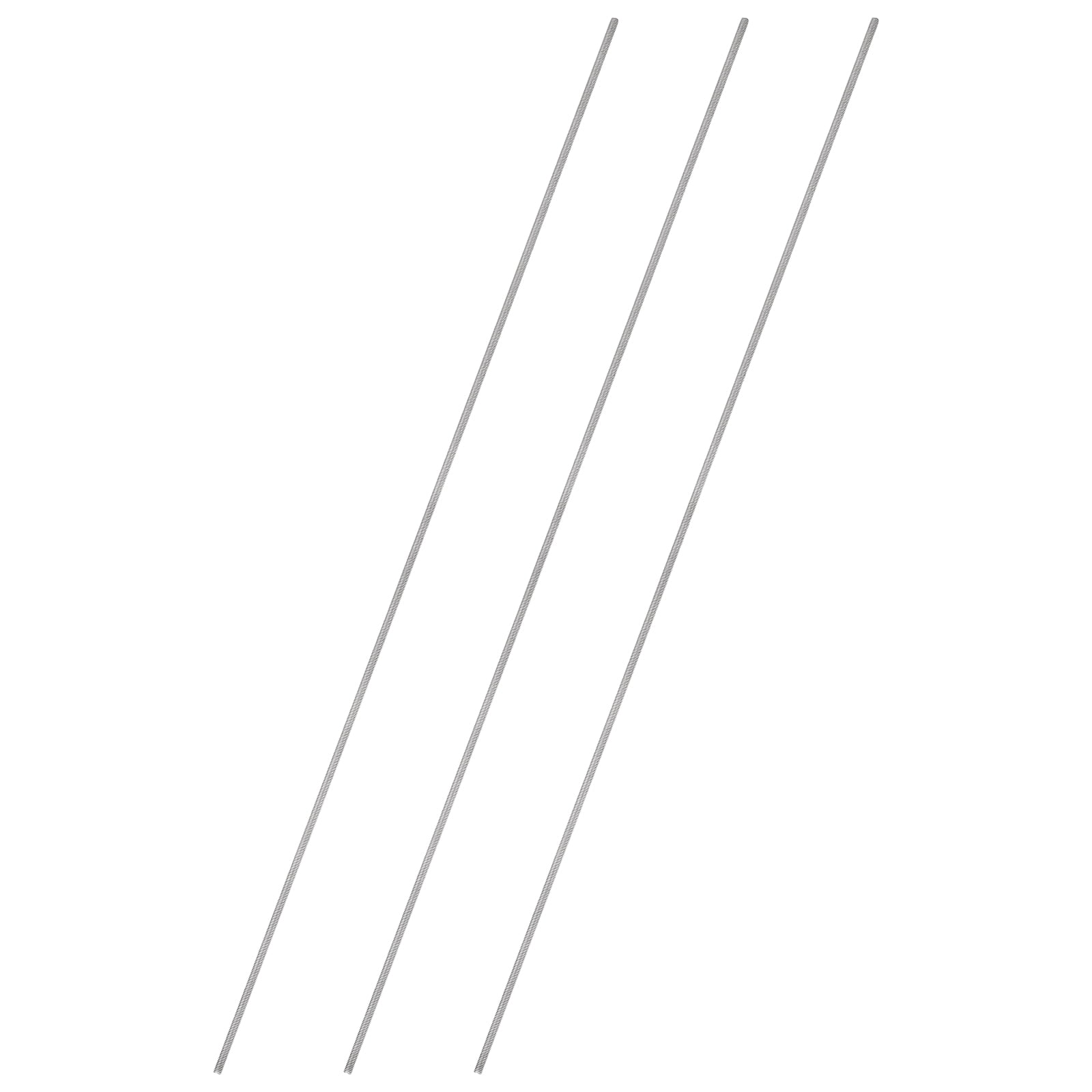 Uxcell 3Pcs Fully Threaded Rod, M3 x 0.5mm Pitch 304 Stainless Steel ...
