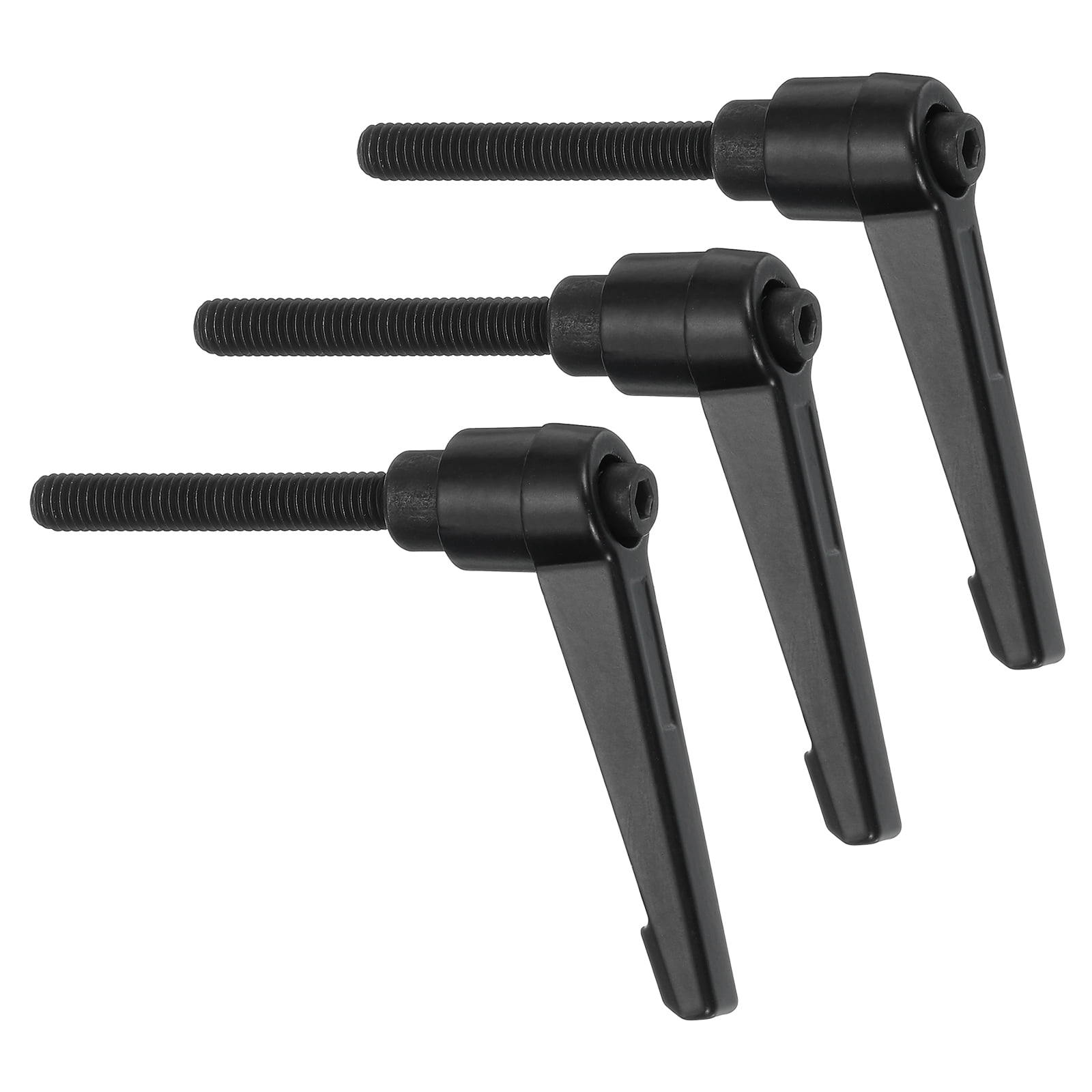 Uxcell 3Pcs M6 x 40mm Adjustable Knobs Handle Male Thread Push Button ...