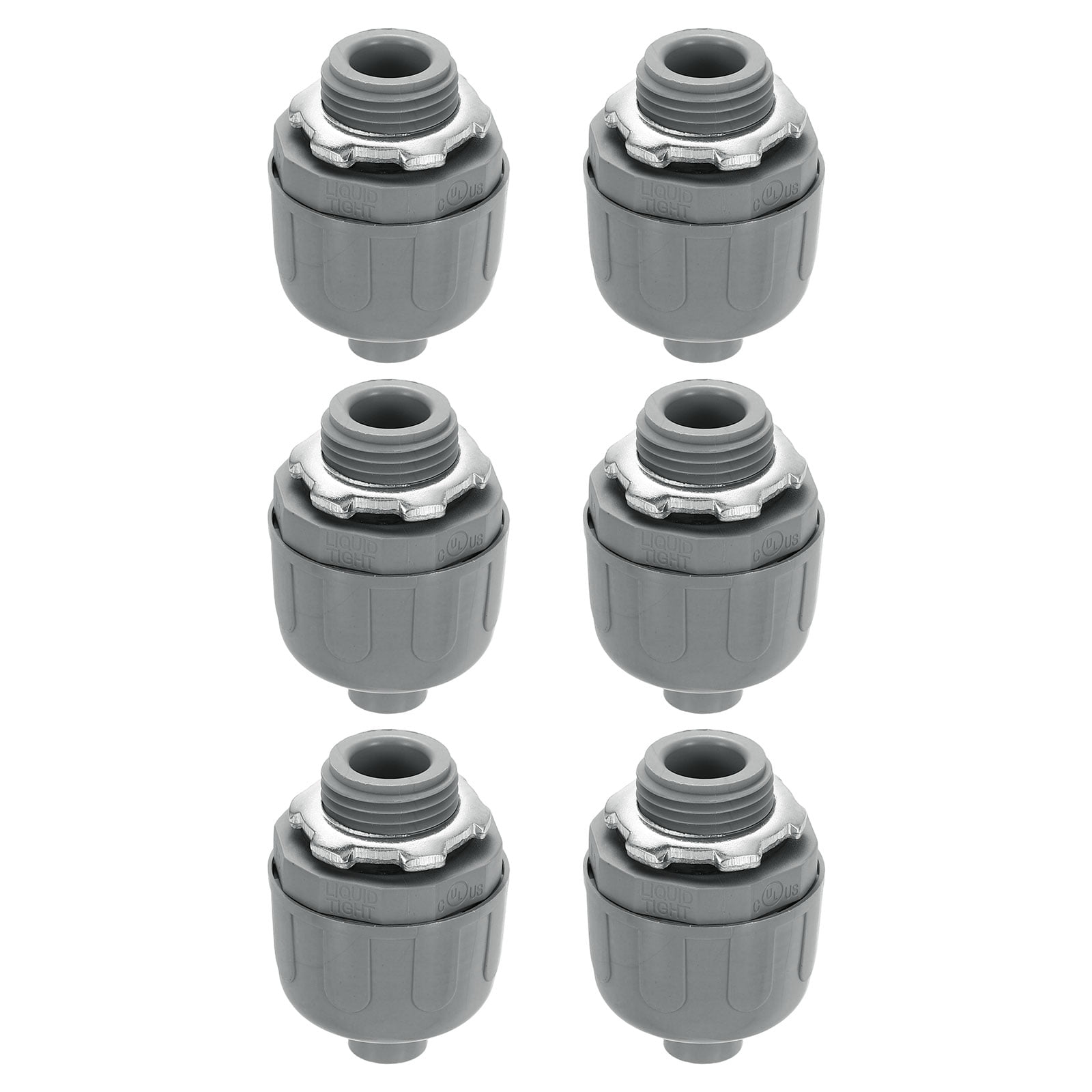 Uxcell 3Pcs Nonmetallic Liquid Tight Connectors, 3/8" NPT Plastic ...
