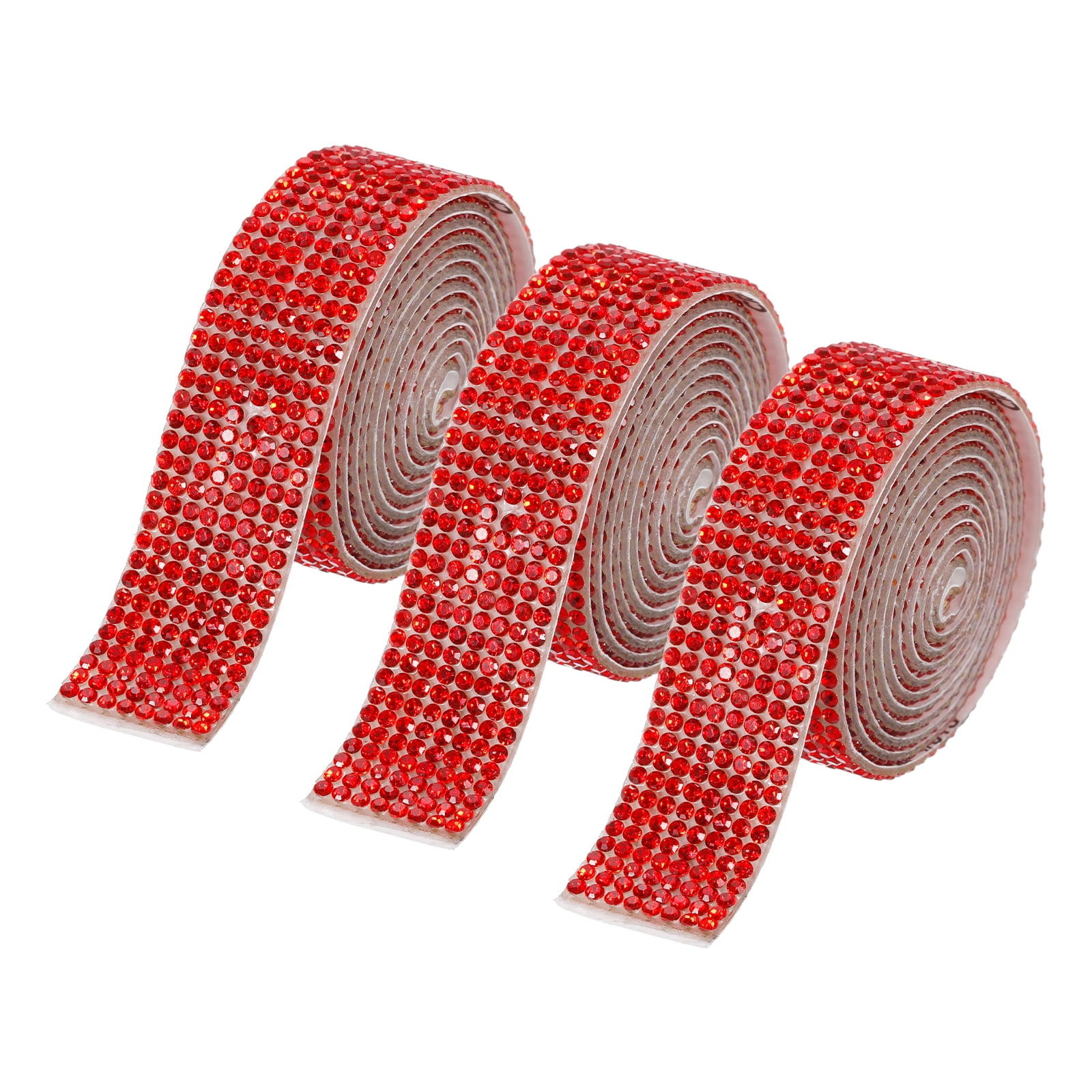 Uxcell 3Roll 3 Yards 18mm Self Adhesive Diamond Ribbon for Arts ...