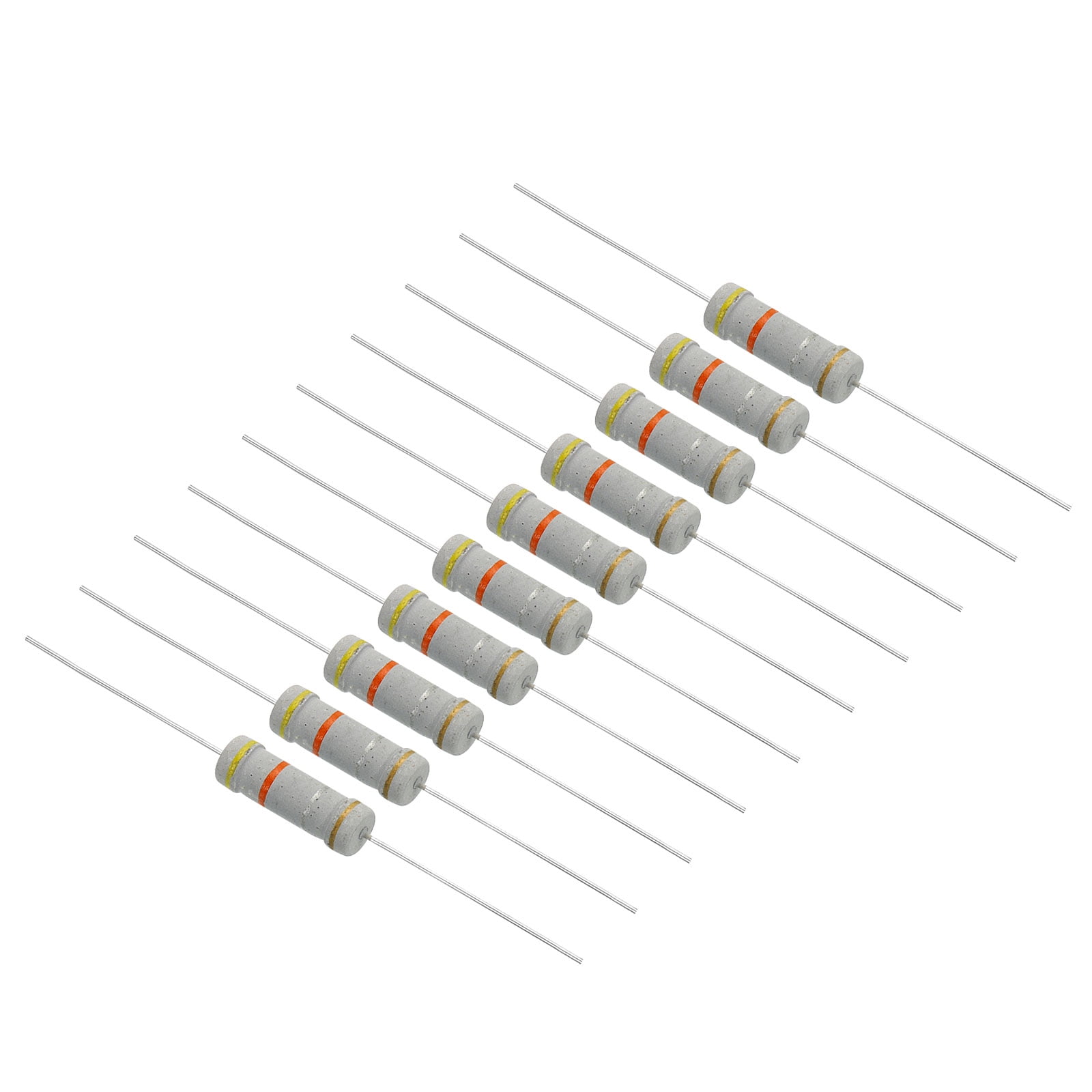 Uxcell 3W 0.43 Ohm 5% Carbon Film Resistor, Axial Lead Electronic ...