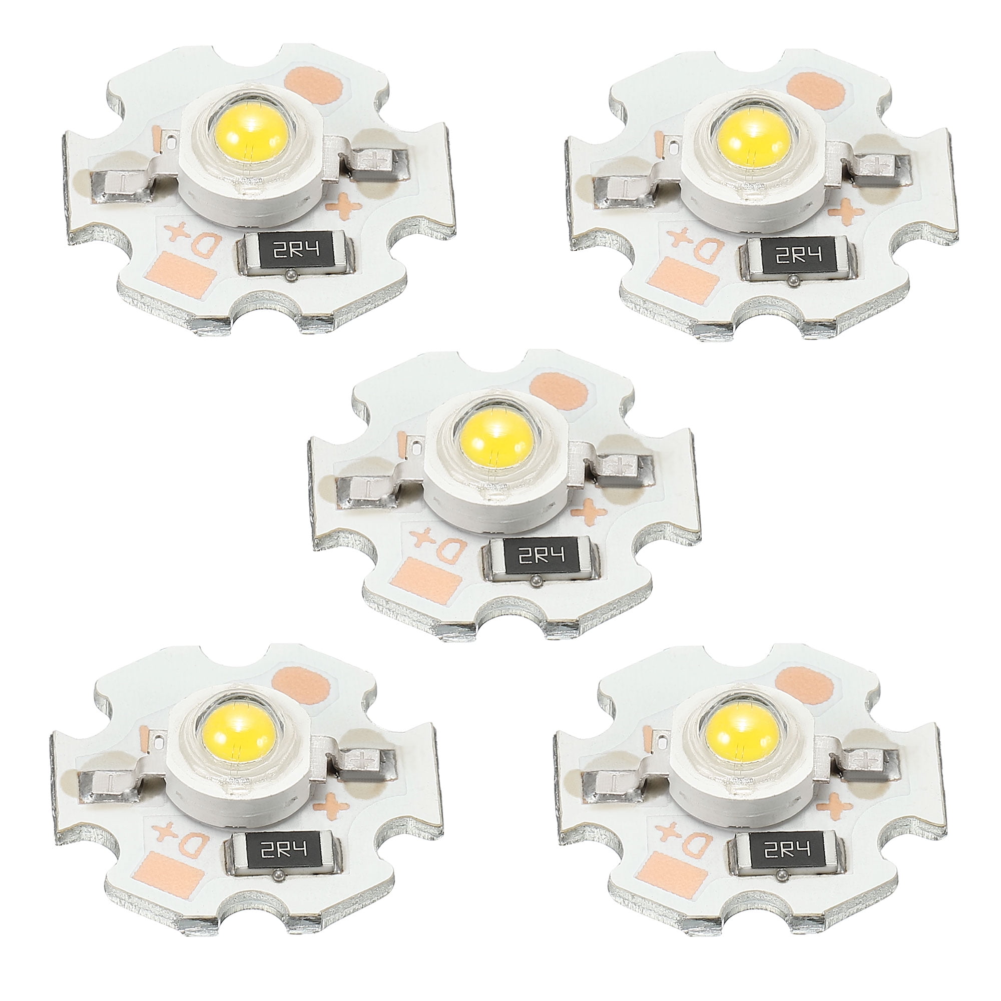 Uxcell 3W 280lm 3000-3200K 20mm 5VDC COB LED Light Chip Beads Energy ...