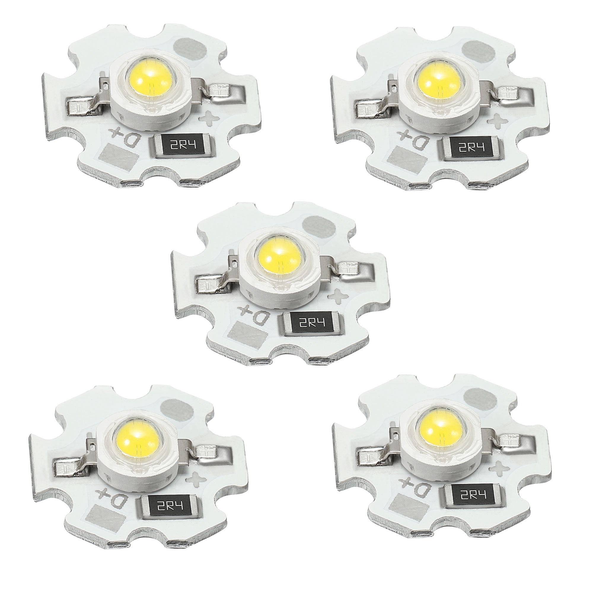 Uxcell 3W 280lm 4000-4500K 20mm 5VDC COB LED Light Chip Beads Energy ...