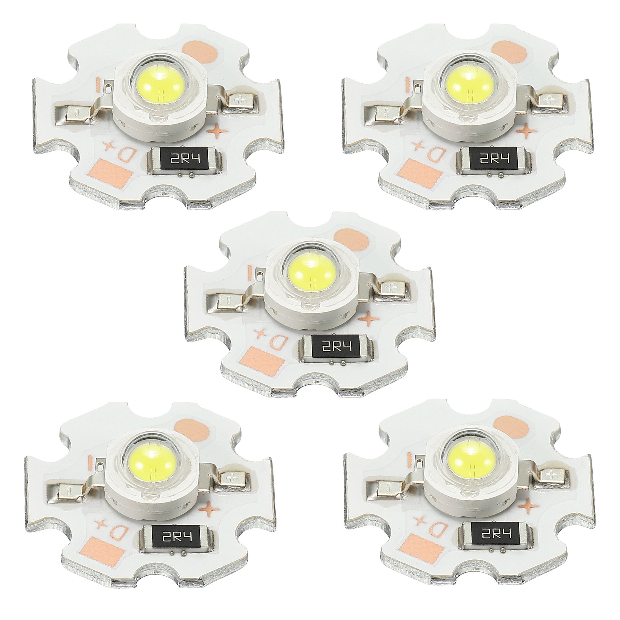 Uxcell 3W 280lm 6000-6500K 20mm 5VDC COB LED Light Chip Beads Energy ...