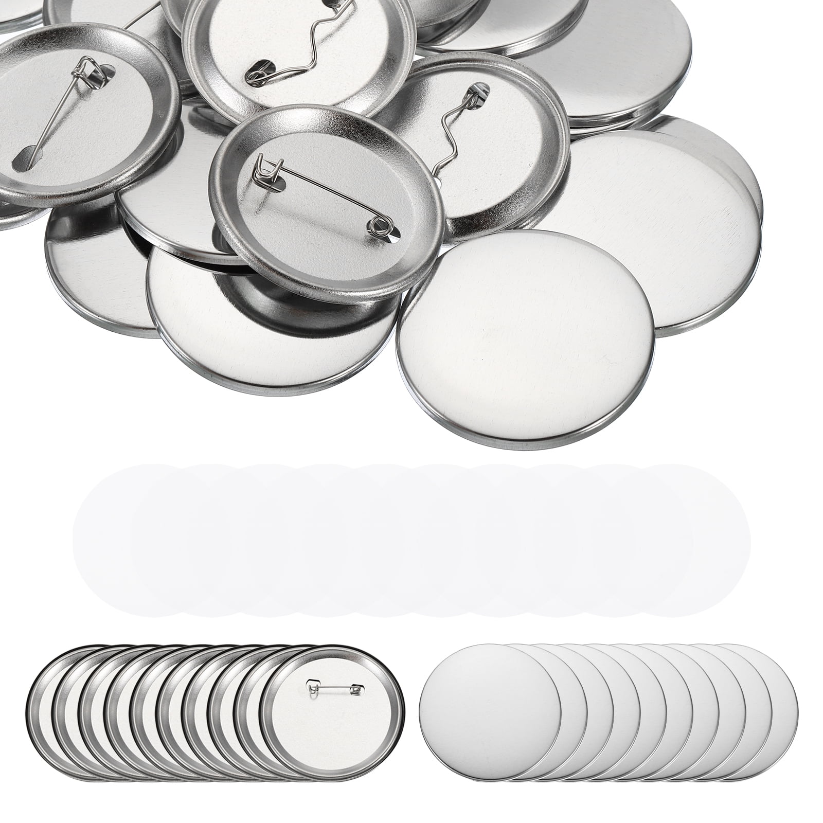 Uxcell 3inch Metal Button Parts Supplies , Includes Metal Top, Metal ...