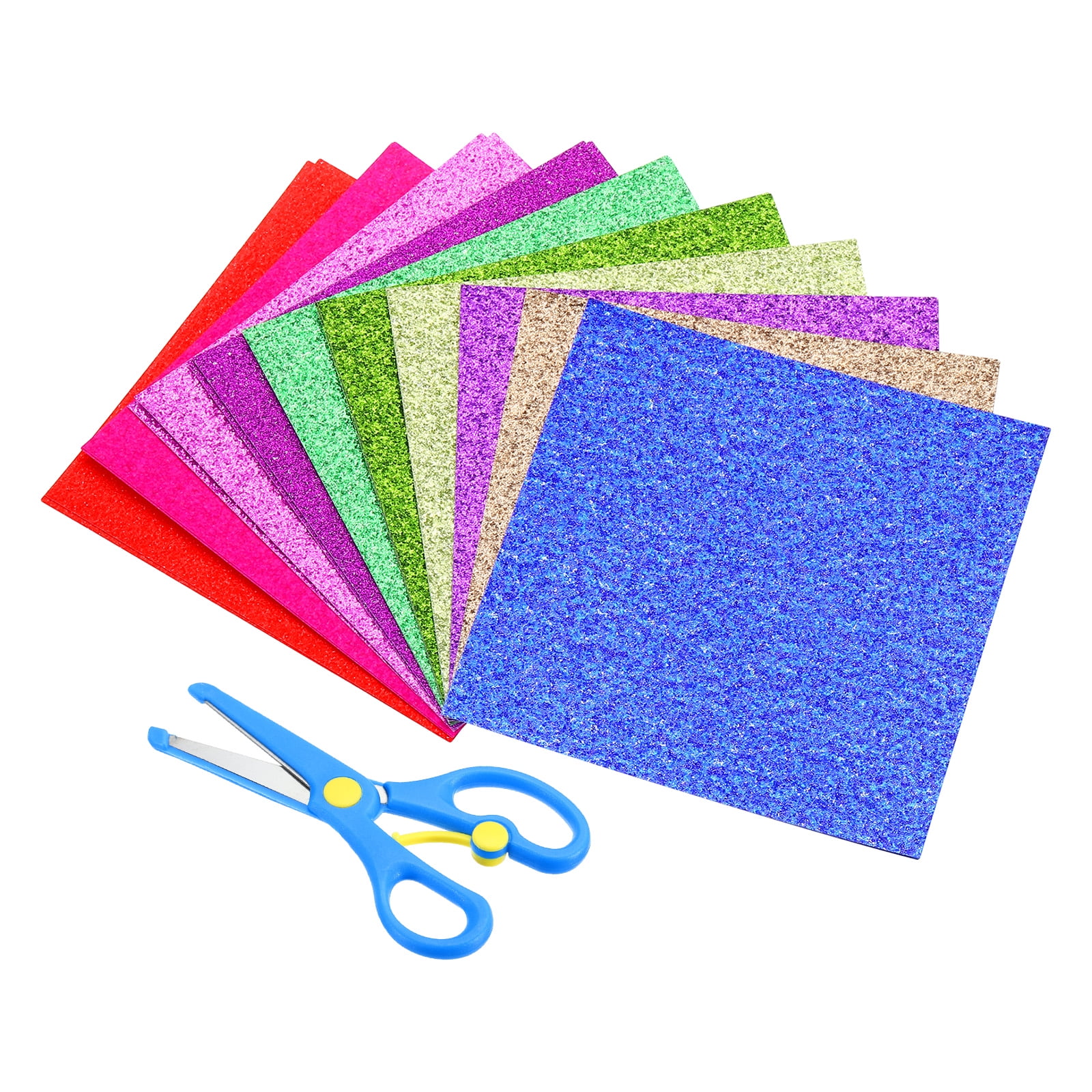 Uxcell 3inch Origami Paper Set, 100Pcs Glitters Square Paper with ...