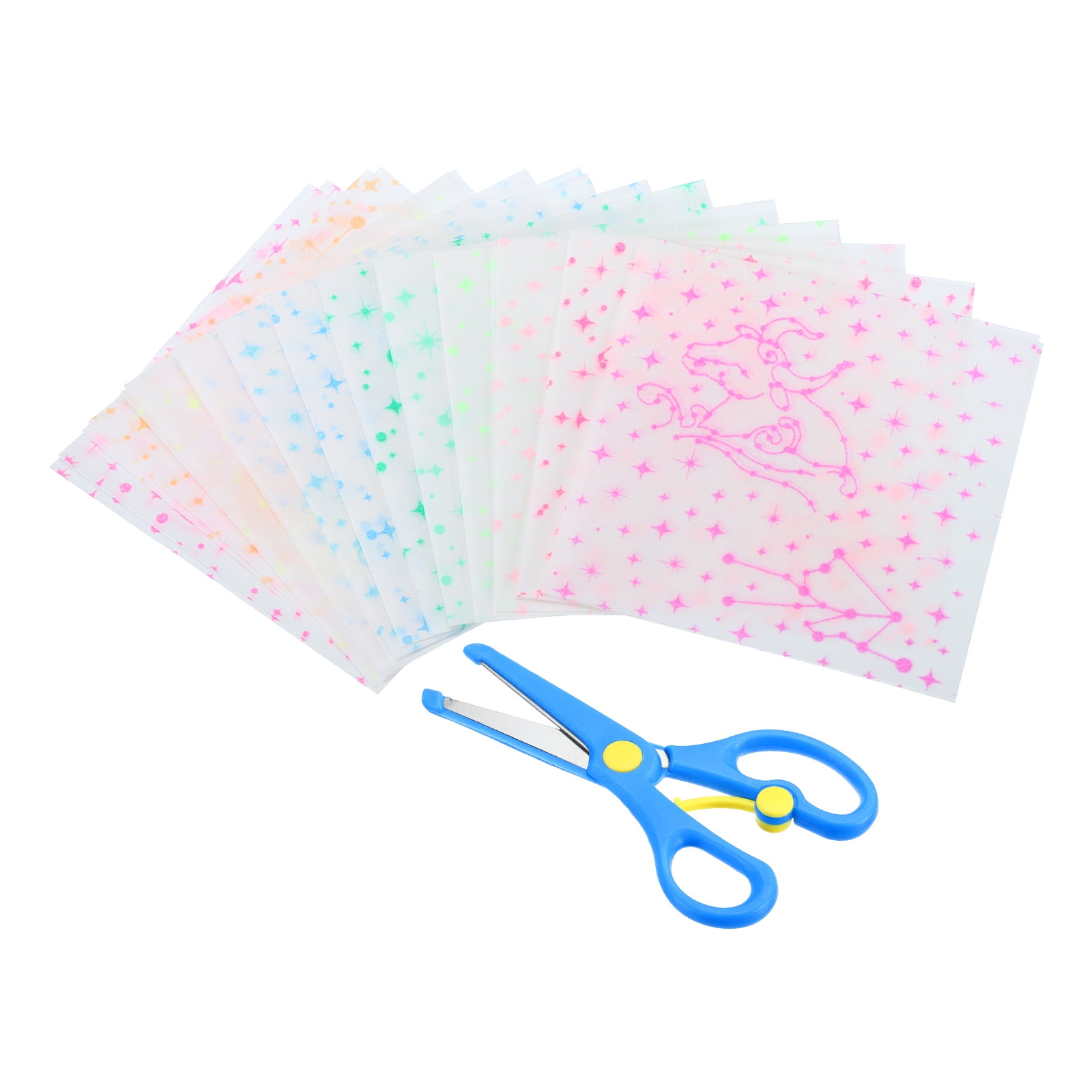 Uxcell 3inch Origami Paper Set, 72Pcs Luminous Square Paper, 12 ...