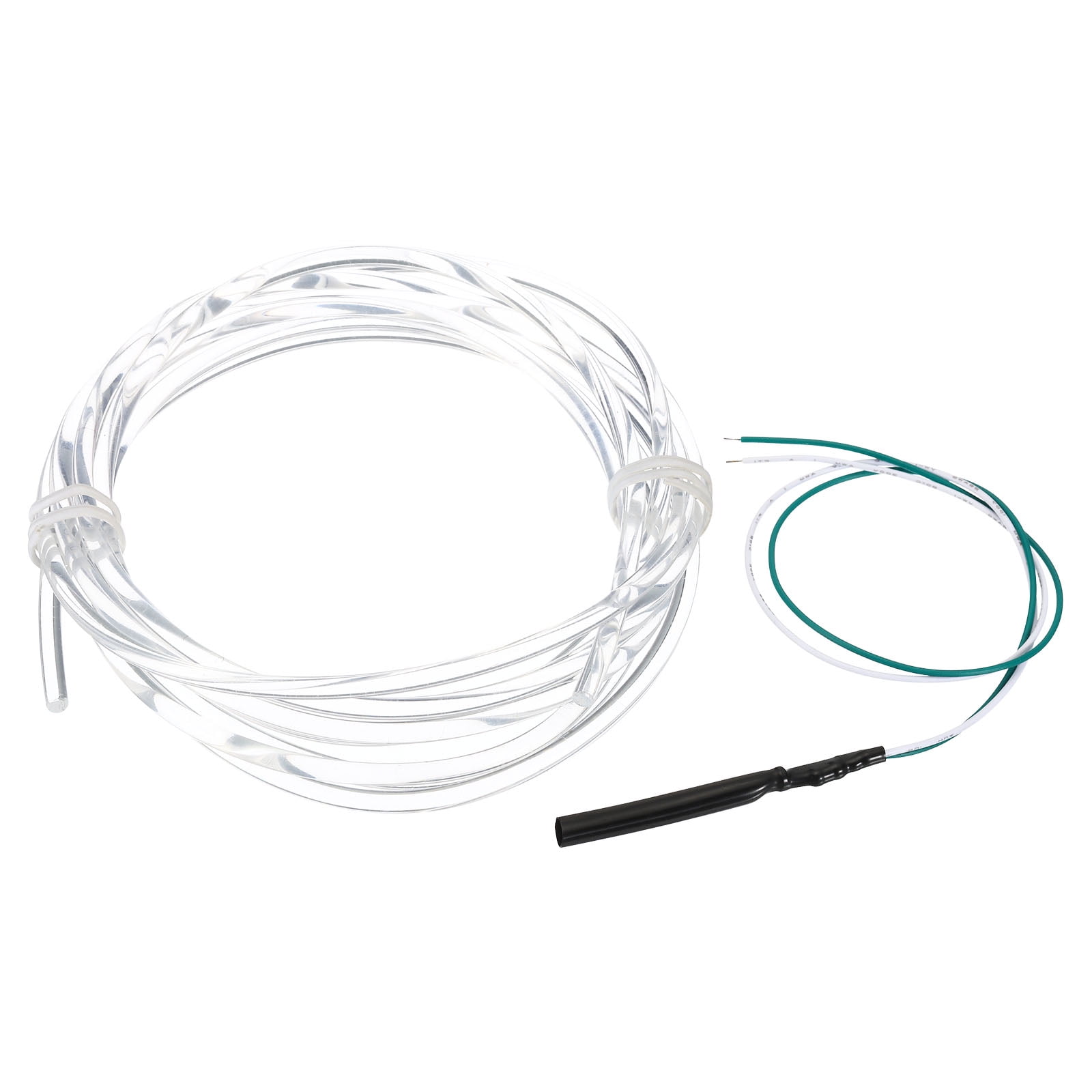Uxcell 3mm 2m PMMA Side Glow Fiber Optic Cable Kit LED Illuminator 12V ...