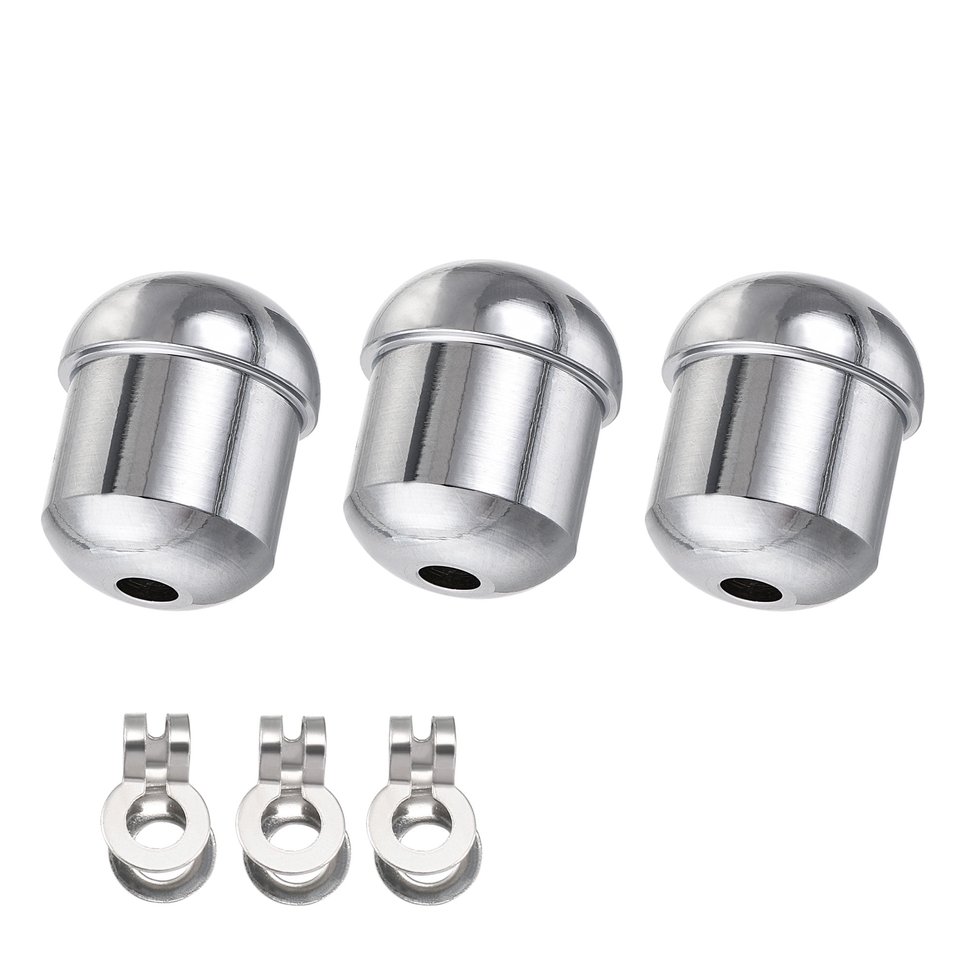Uxcell 3mm 3.2mm Round Pendant Ball Chain Connector Silver Tone 1 Set ...