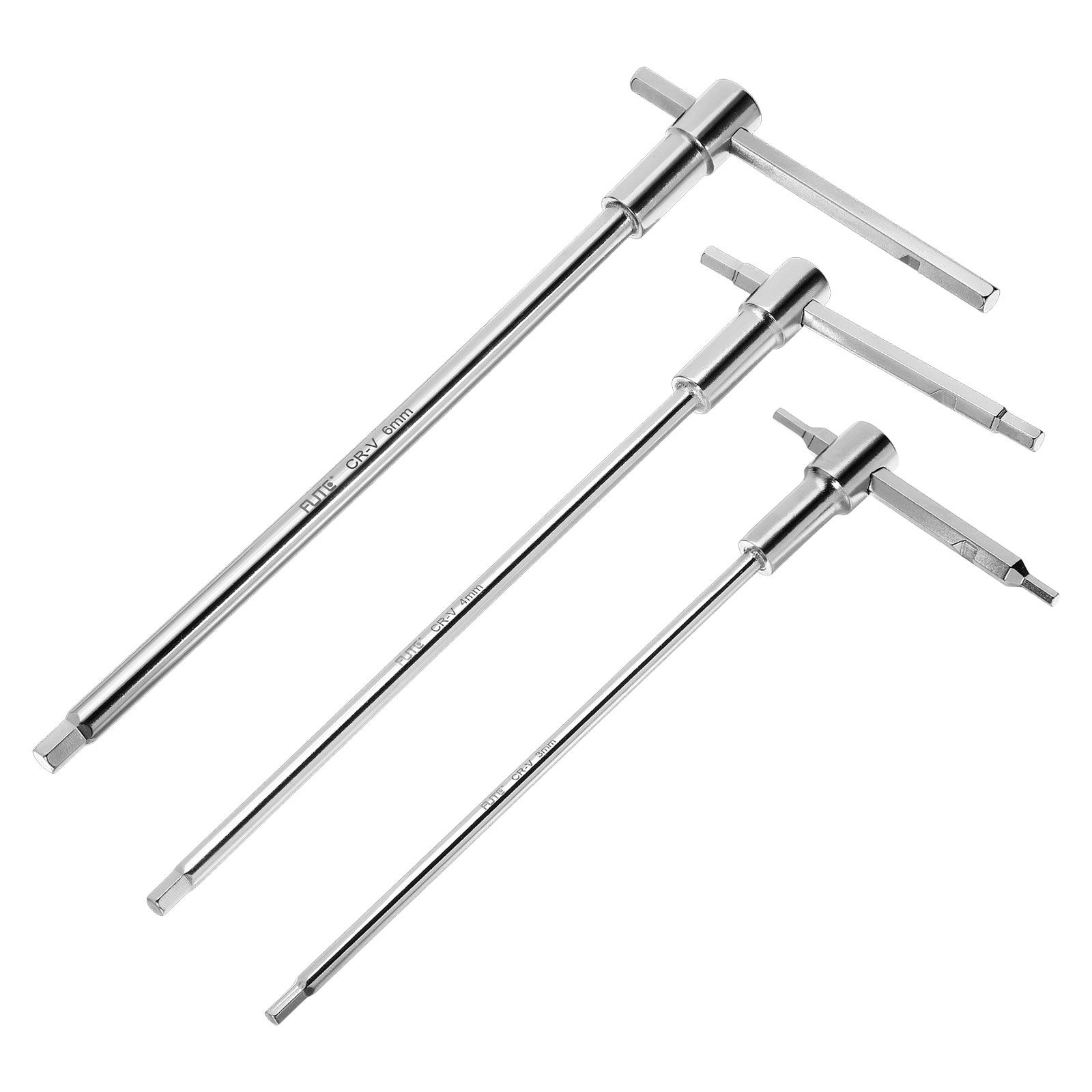 Uxcell 3mm 4mm 5mm Sliding T-Handle Hex Key Wrench for Fast-Spinning ...