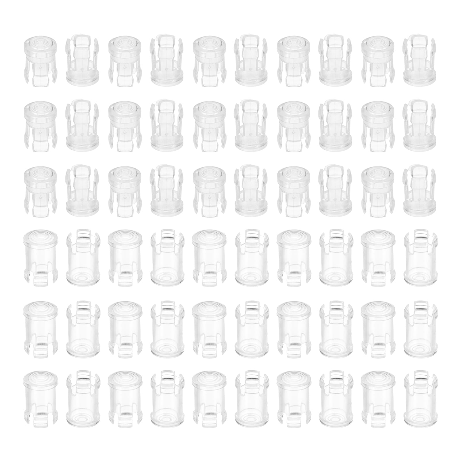 Uxcell 3mm/5mm Clear Light-Emitting Diode Holder Clip, 60 Pack LED Lamp ...