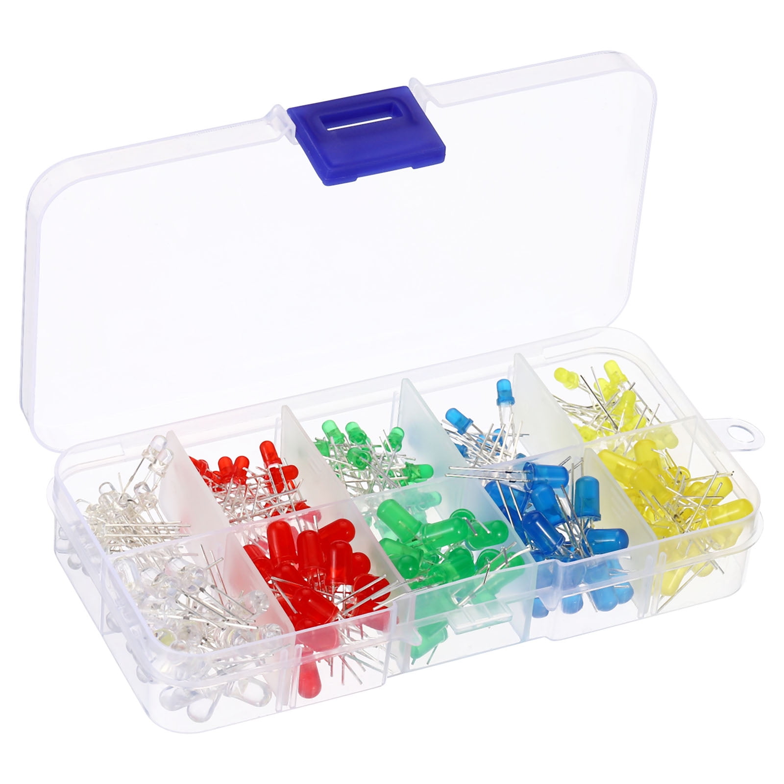 Uxcell 3mm, 5mm Light Emitting Diodes, LED Diodes, 5 Colors, 200Pack ...