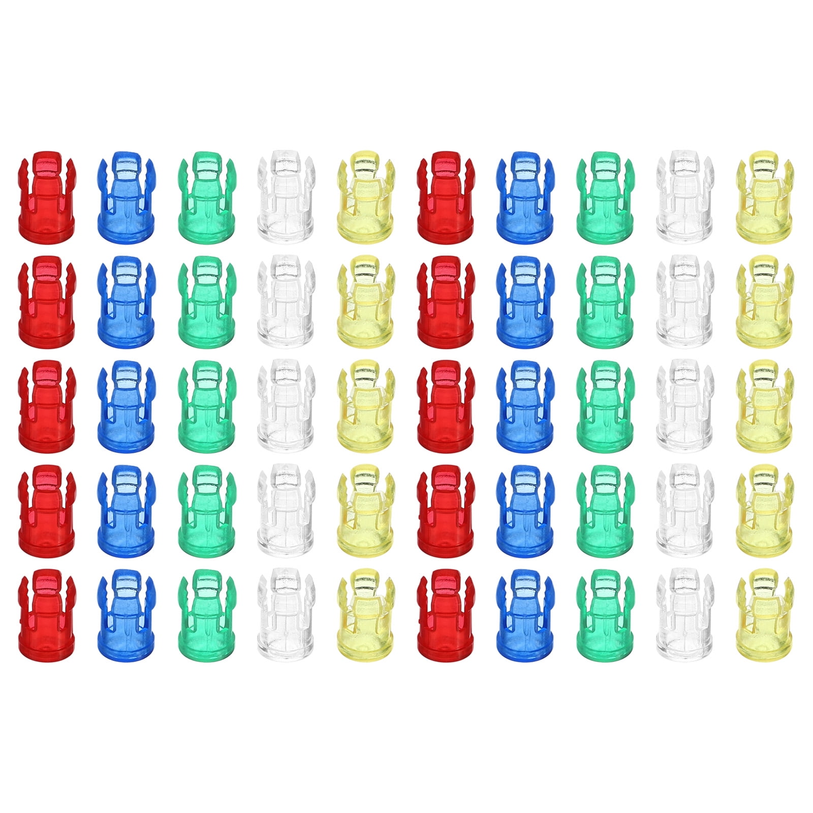 Uxcell 3mm Clear Light Emitting Diode Holder Clip, LED Lamp Socket Bulb ...