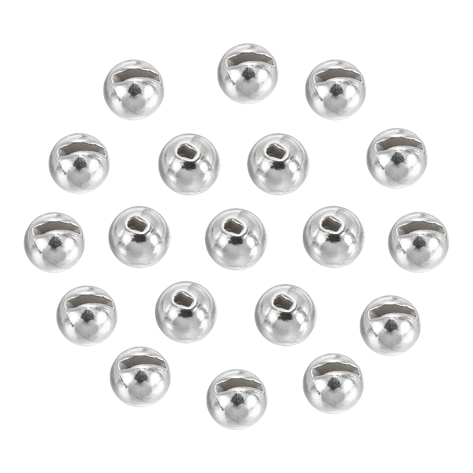 Uxcell 3mm Fly Tying Tungsten Beads Slotted Tungsten Beads Tungsten ...