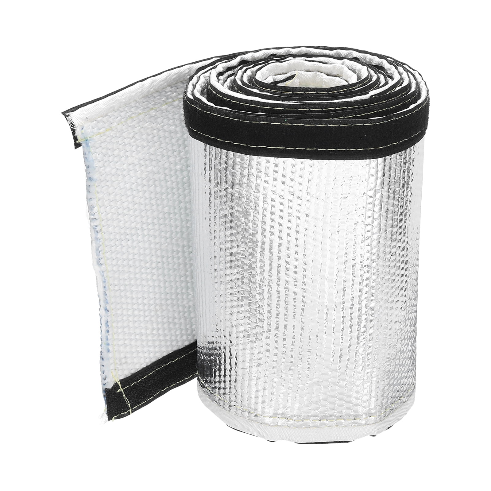Uxcell 3mm Heat Shroud Aluminized Sleeving 2" ID x 10FT Aluminum ...