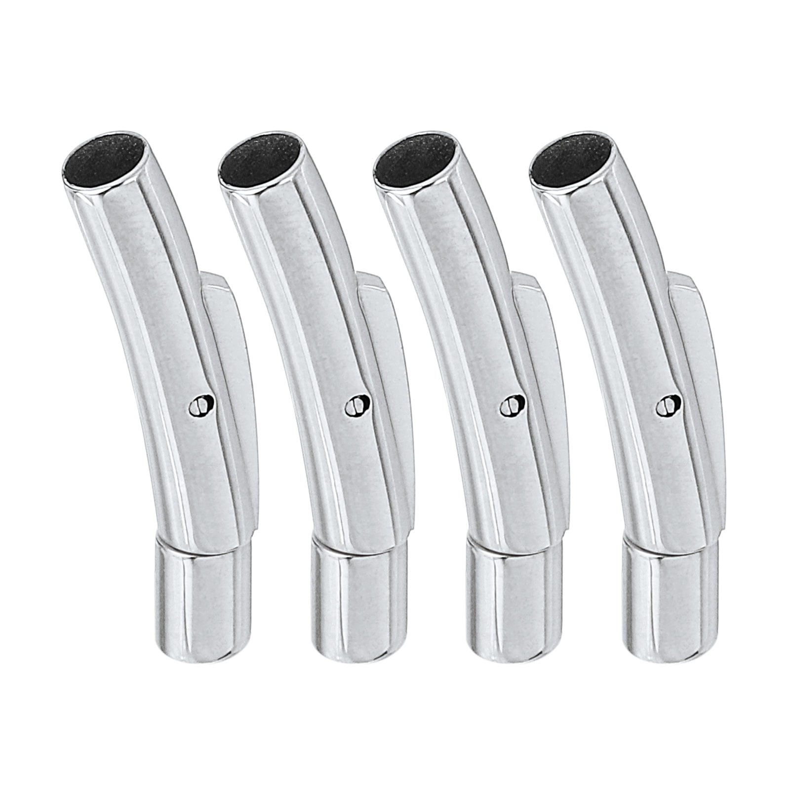 Uxcell 3mm Hole Column Clasps, 4 Pack Leather Cord End Clasp Connectors ...