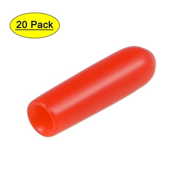Uxcell 3mm ID Red Screw Thread Protectors Vinyl End Caps 20 Pack ...