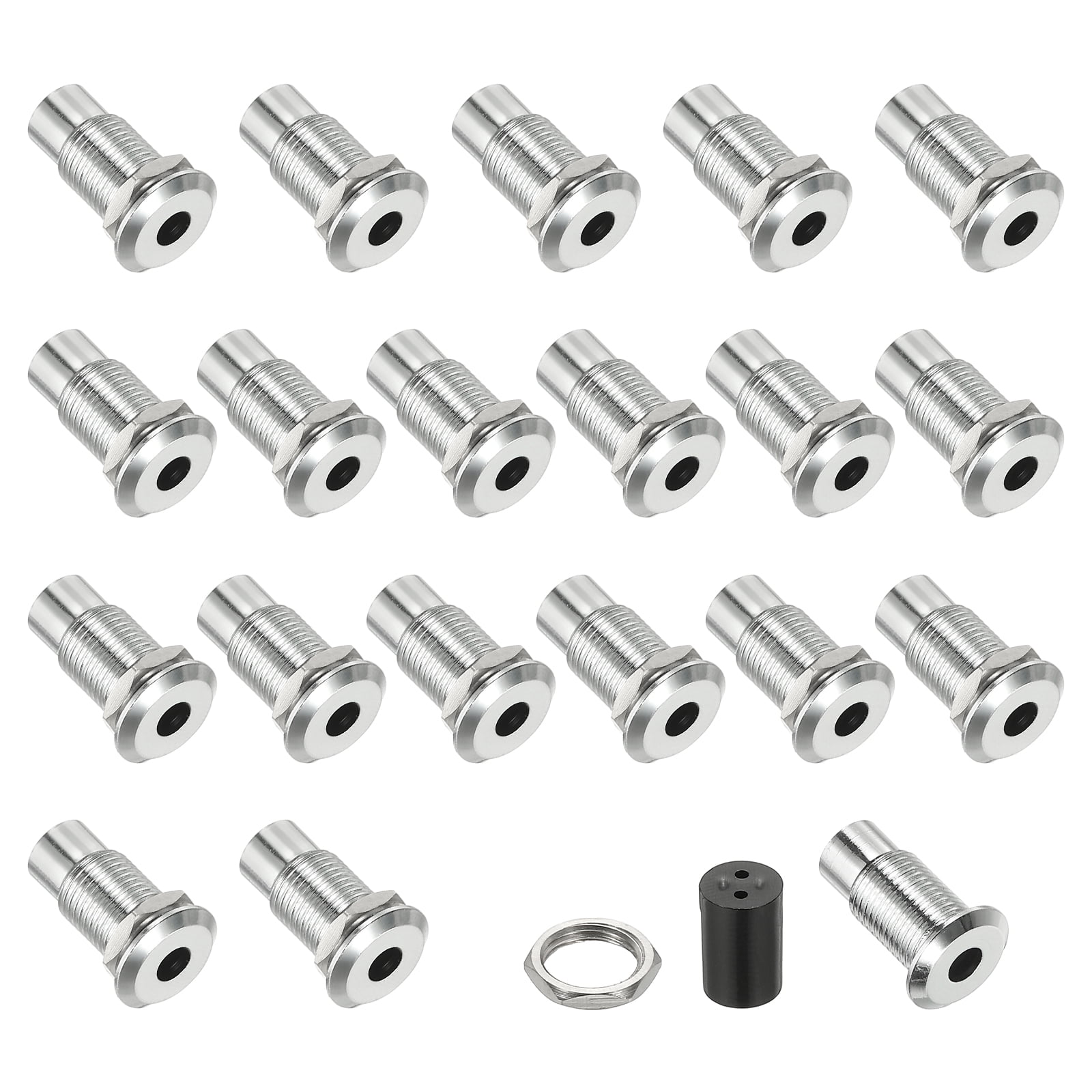 Uxcell 3mm Panel Mount LED Holder for 10mm Hole, LED Bezel Holder Light ...