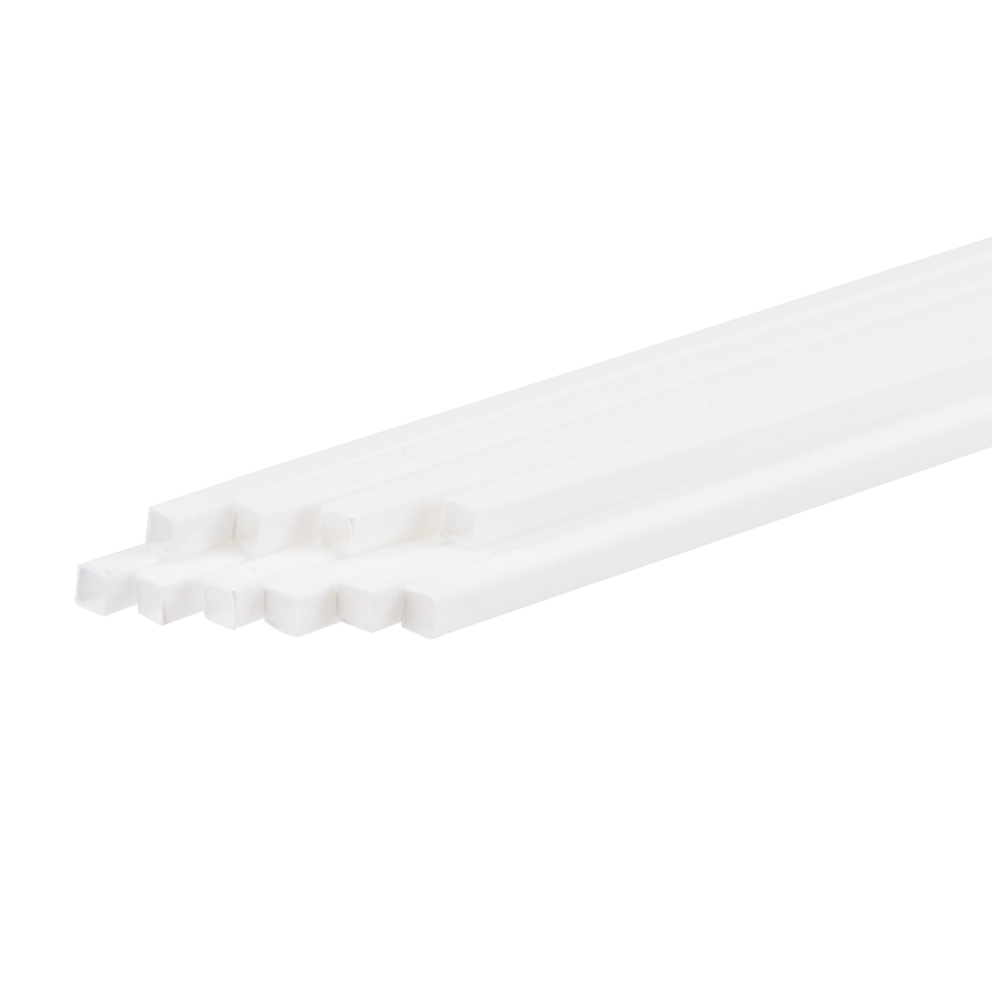 Uxcell 3mmx3mmx250mm White Plastic Model Tube ABS Square Tube for Model ...