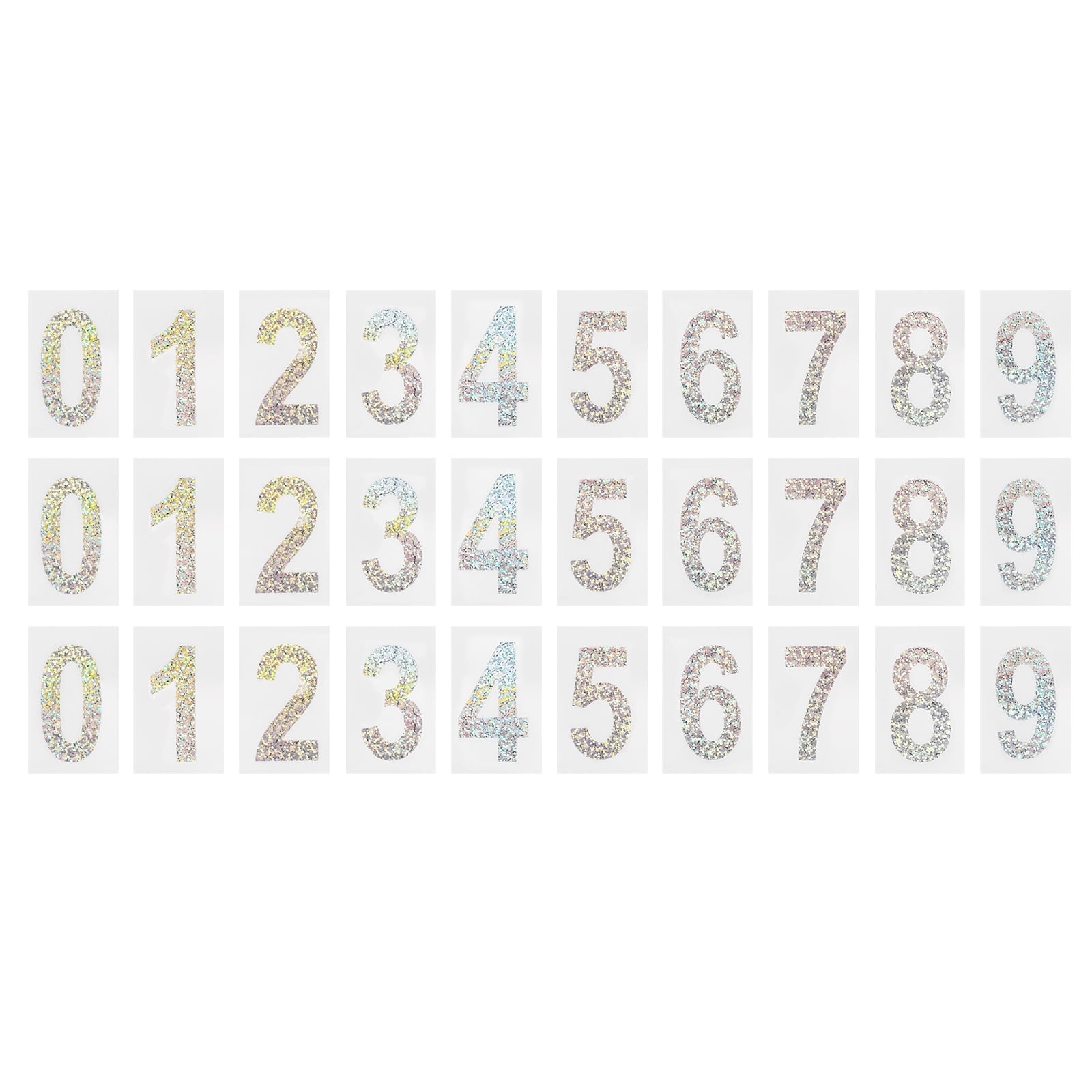 Uxcell 3packs 4 Inches Reflective Mailbox Numbers for Outside Sticker ...