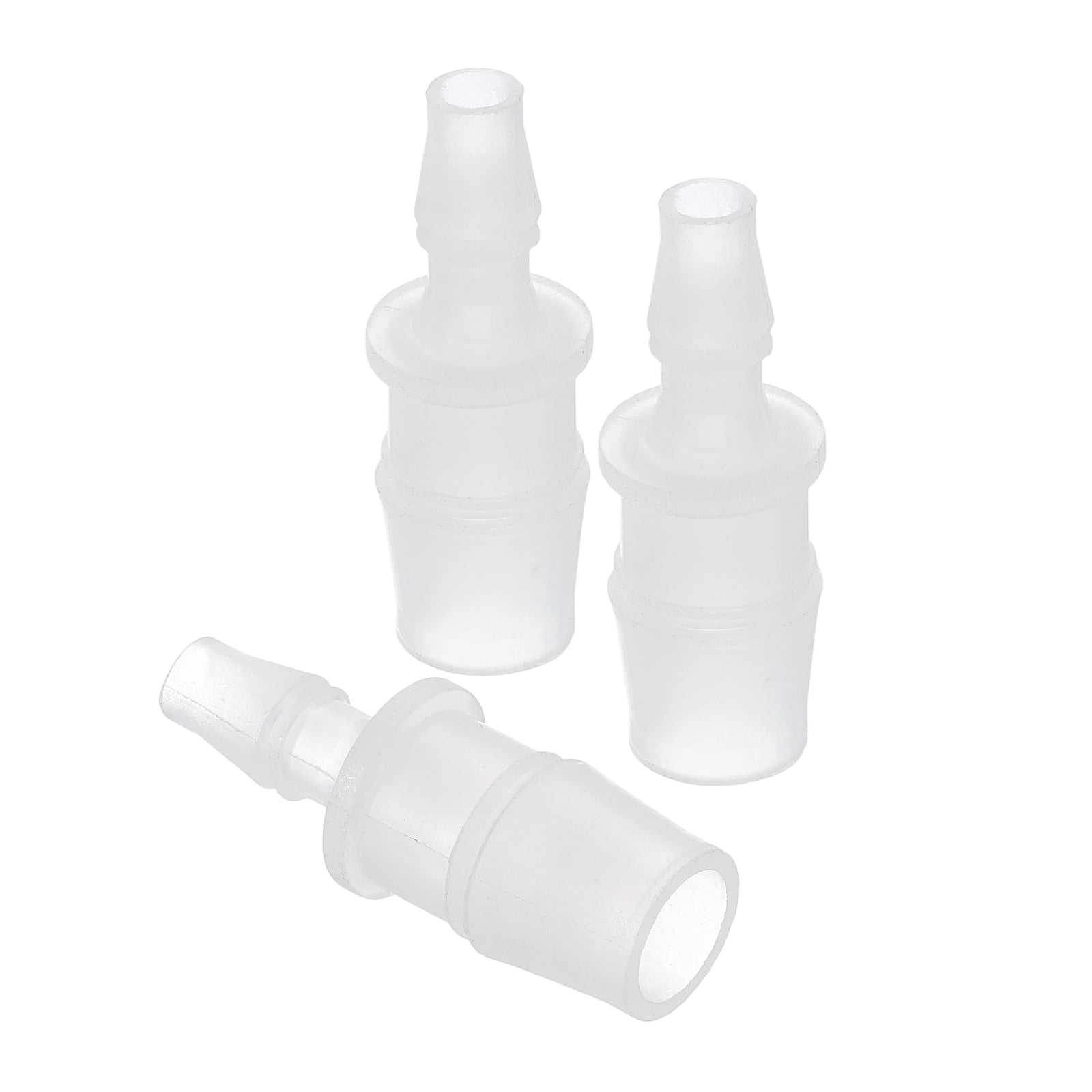 Uxcell 3pcs 1/4" to 1/2" Plastic Hose Barb Fitting Splicer for Garden ...