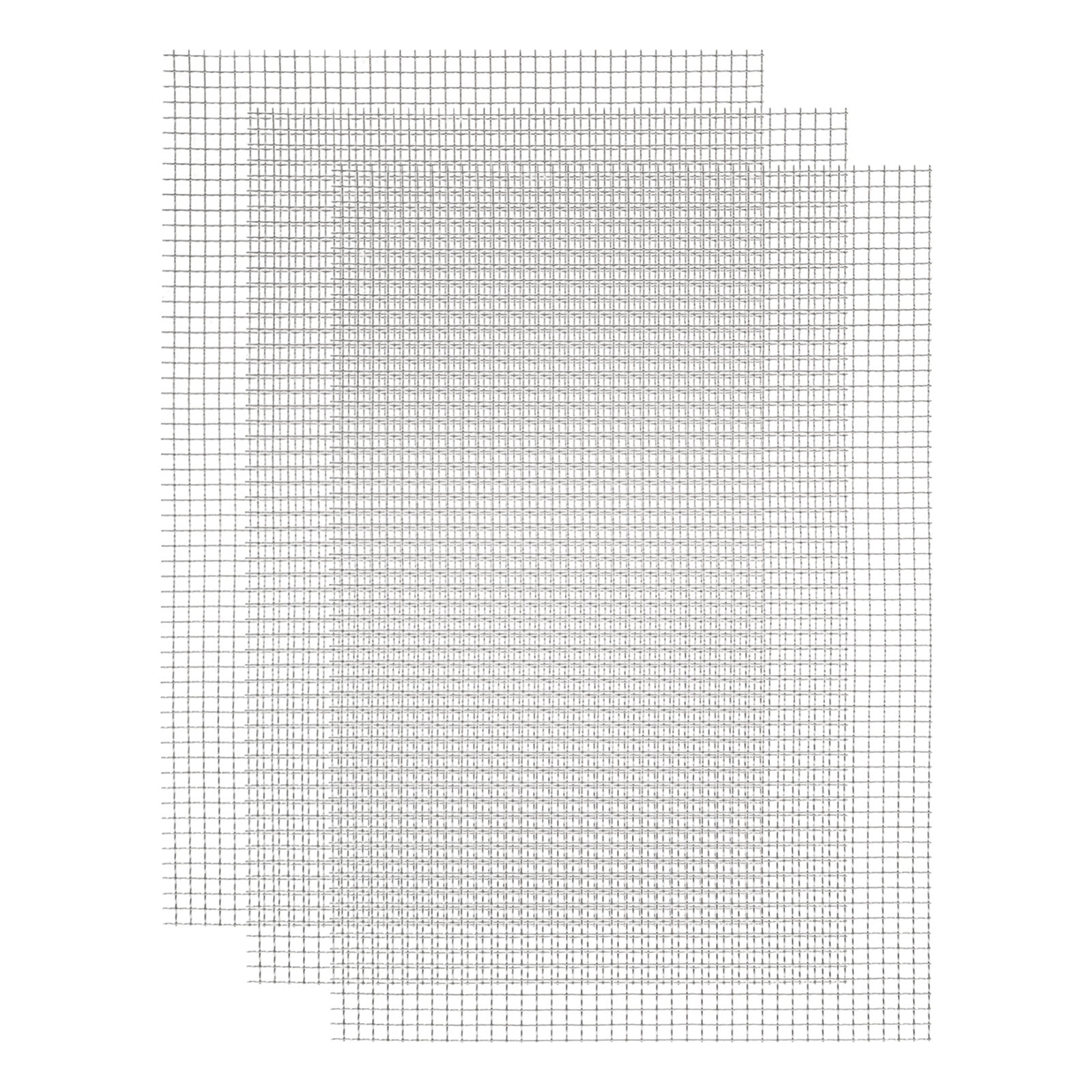 Uxcell 3pcs 5 Mesh Hardware Cloth, 8.3x11.8" Fine Wire Mesh Rust-proof ...