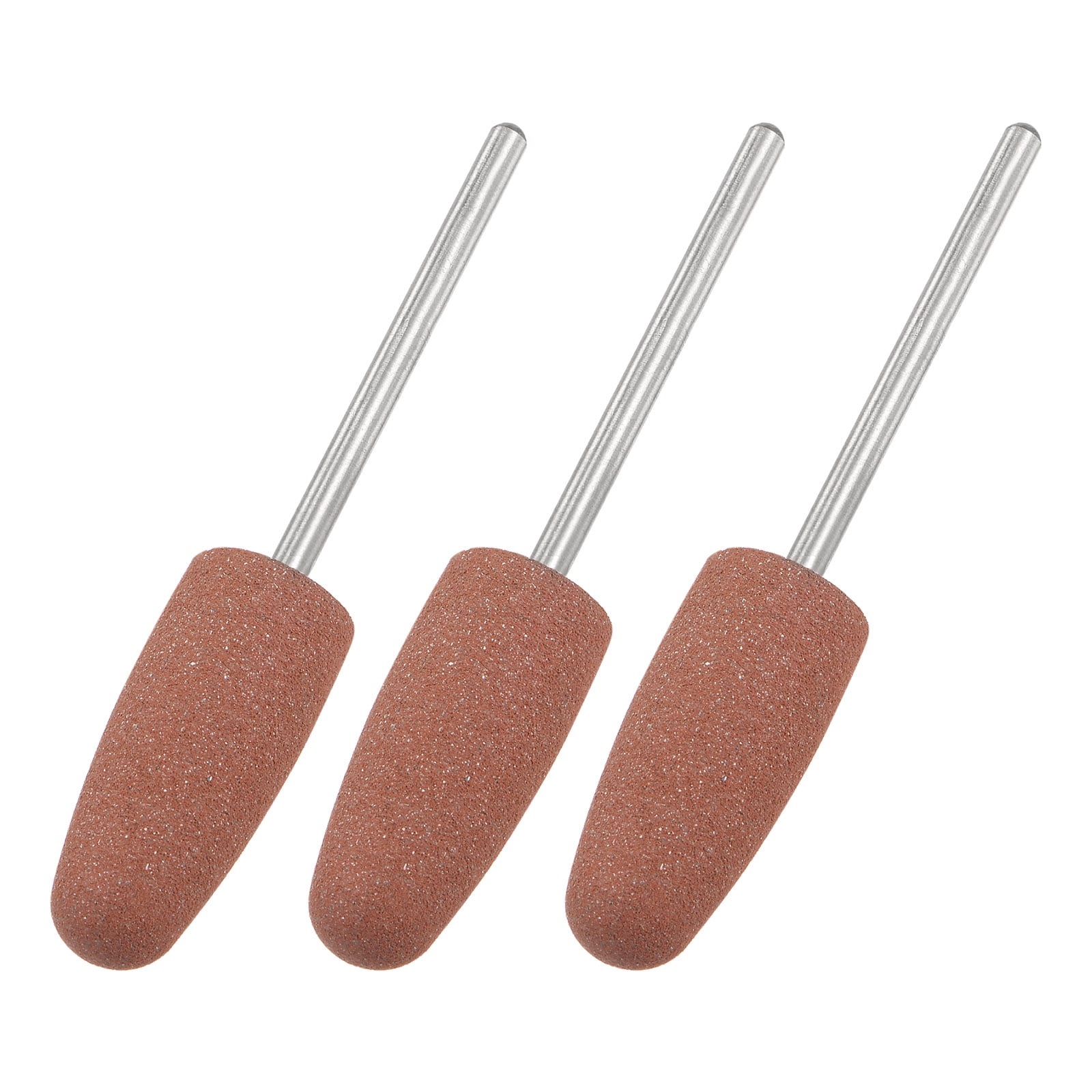 Uxcell 3pcs 80 Grits Abrasive Mounted Stone 2.35mm Shank 10mm Dia ...