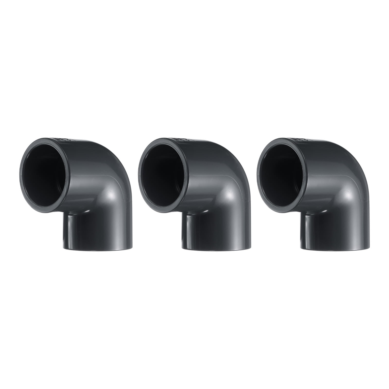 Uxcell 3pcs 90 Degree Elbow PVC Pipe Fitting 1-1/4" 2 Way Furniture ...