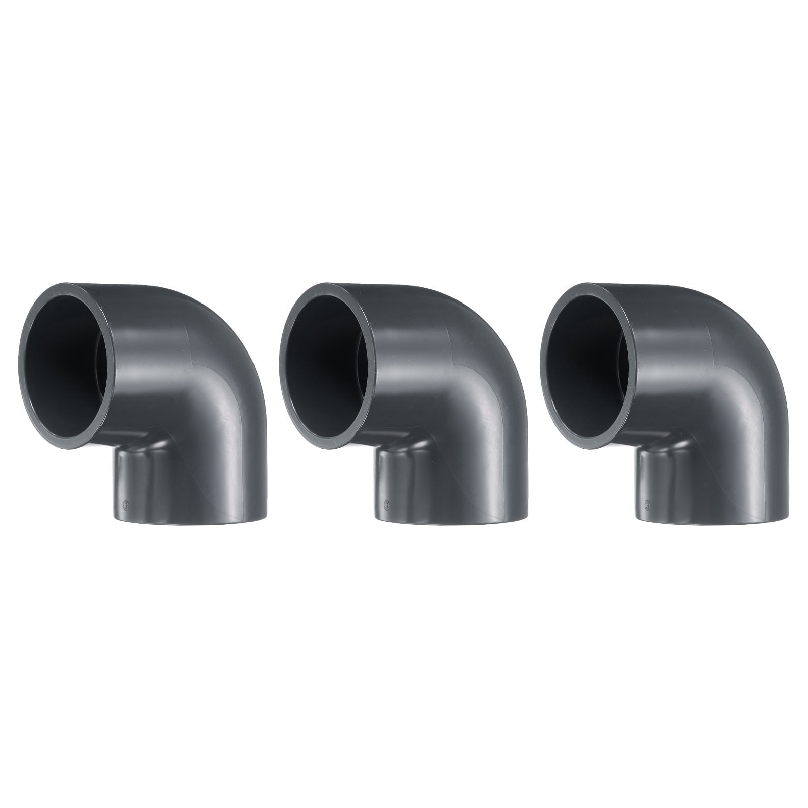 Uxcell 3Pcs 90 Degree Elbow Pipe Fitting 2" 2 Way Furniture Grade ...