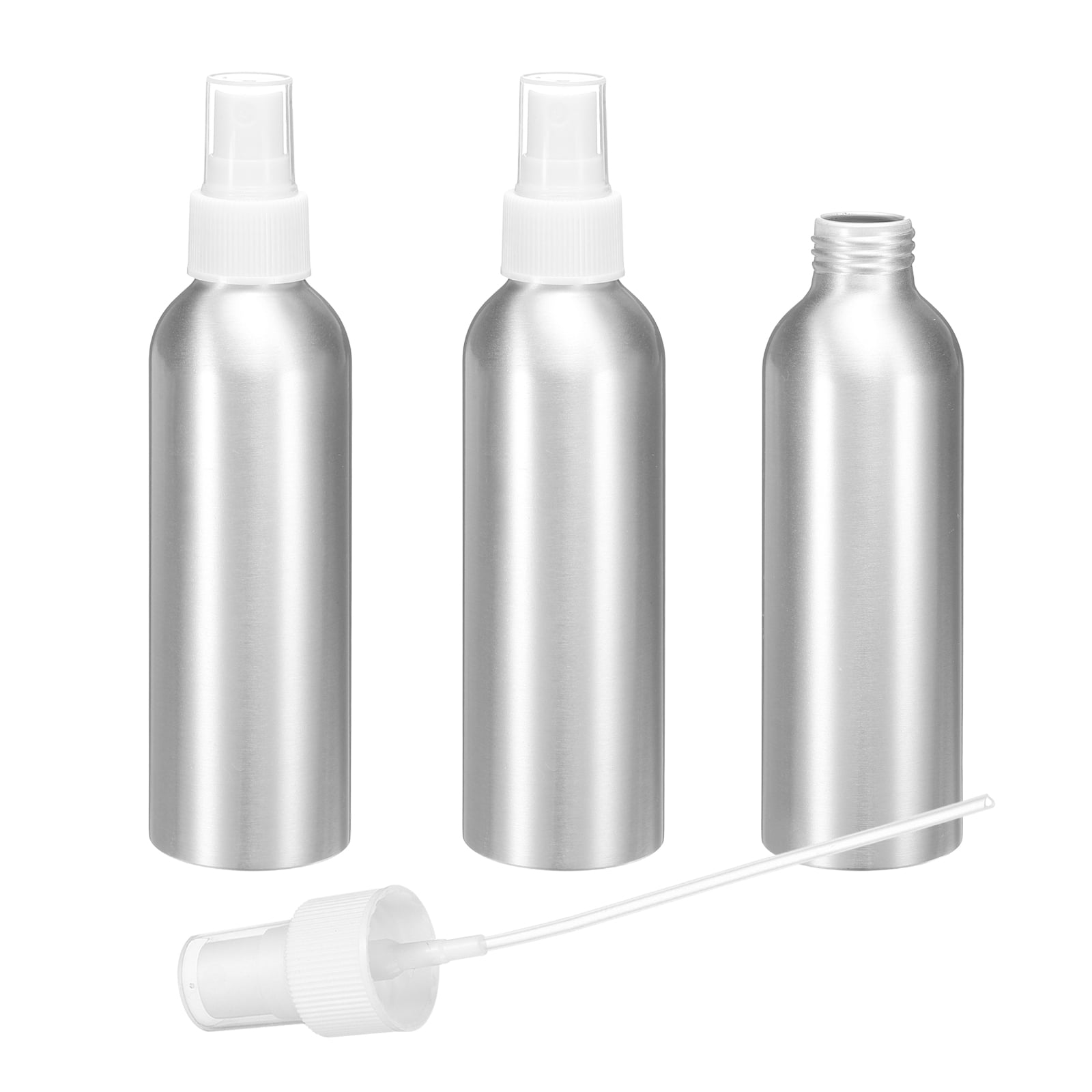 Uxcell 3pcs Aluminum Fine Mist Spray Bottles 150ml/5oz Metal Small ...