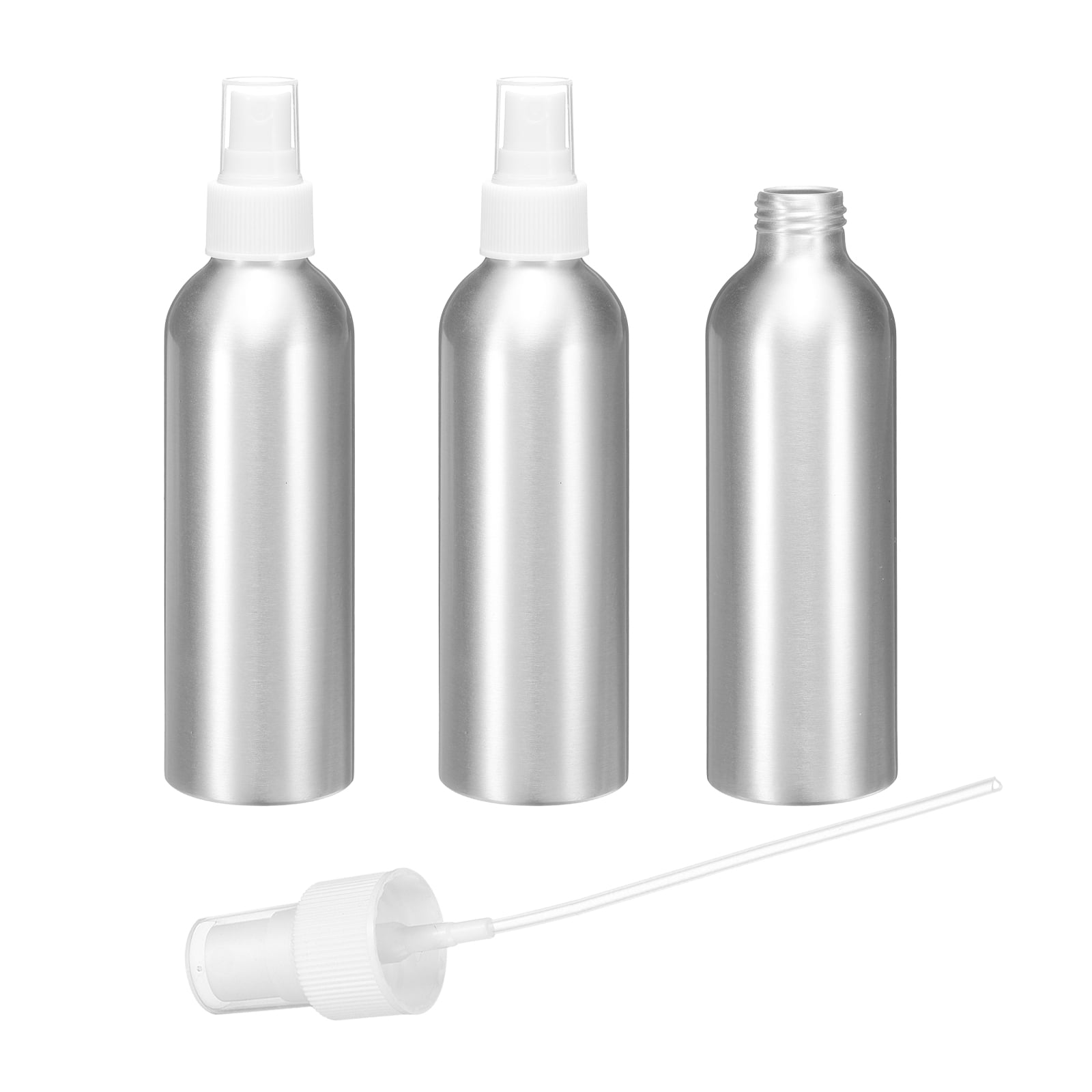 Uxcell 3pcs Aluminum Fine Mist Spray Bottles 200ml/6.7oz Metal Small ...