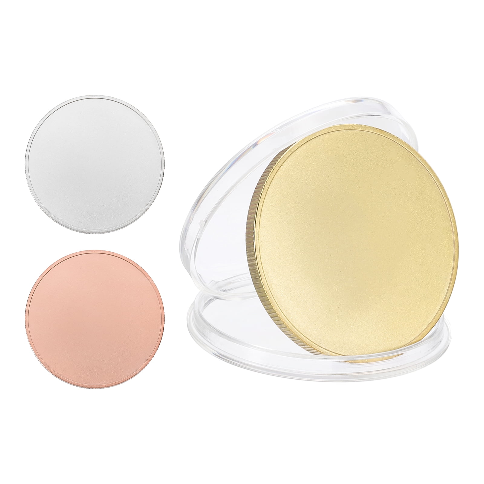 Uxcell 3pcs Blank Coins for Engraving, 40mm Coin Blanks Laser Engraving ...