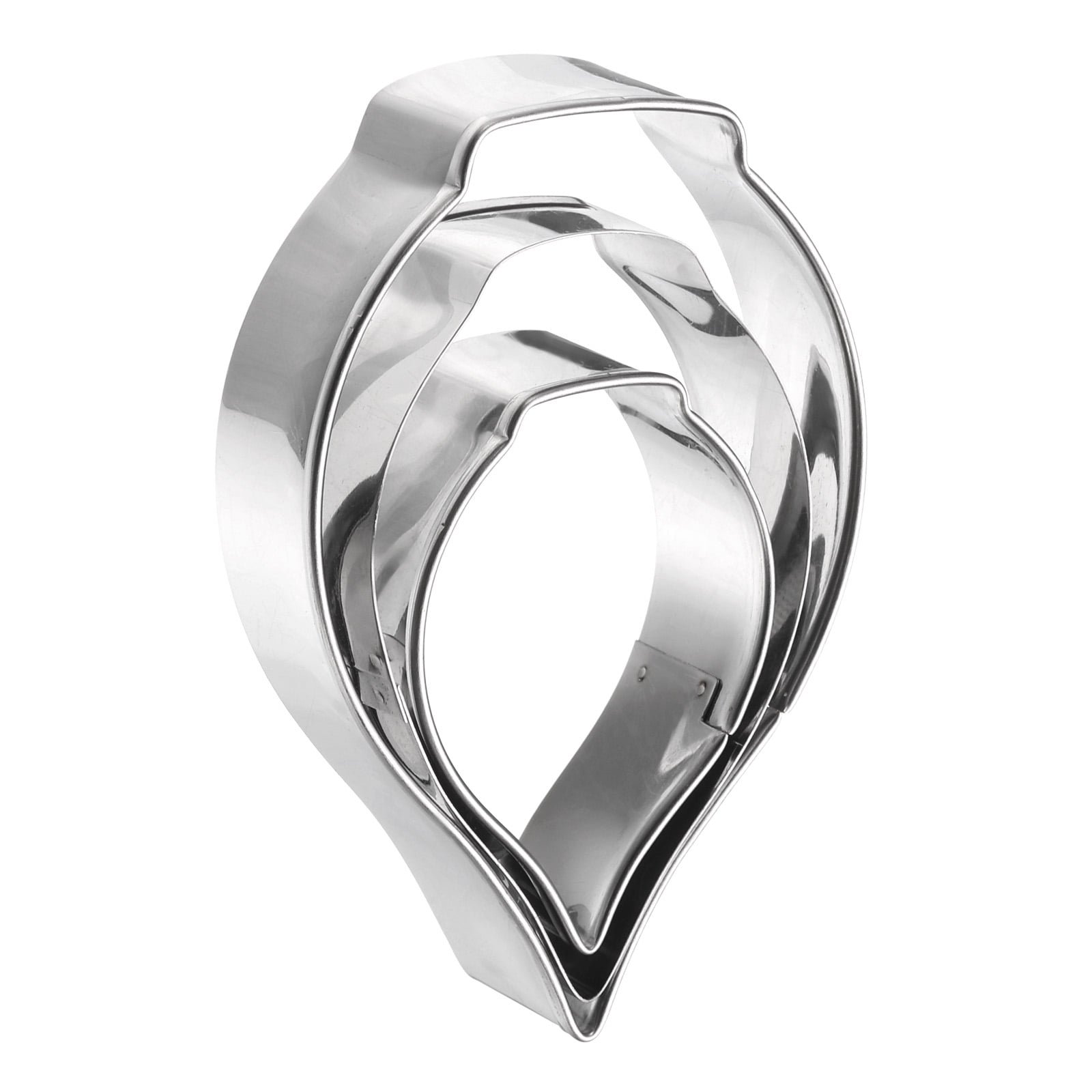 Uxcell 3pcs Calla Lily Cookie Cutter Set Assorted Sizes Stainless Steel ...