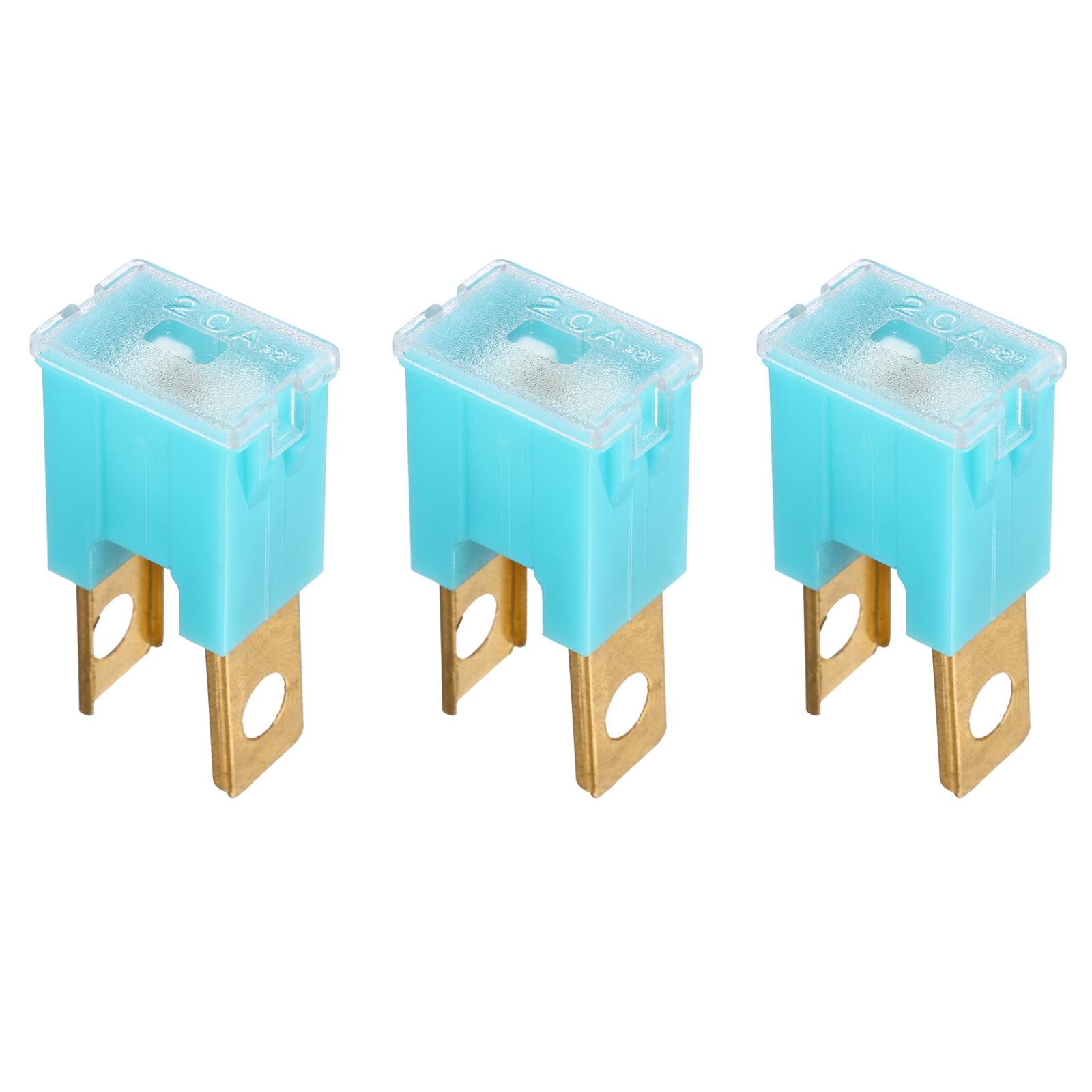Uxcell 3pcs Cartridge Fuse, 32VDC 20A Male Terminal Automotive ...