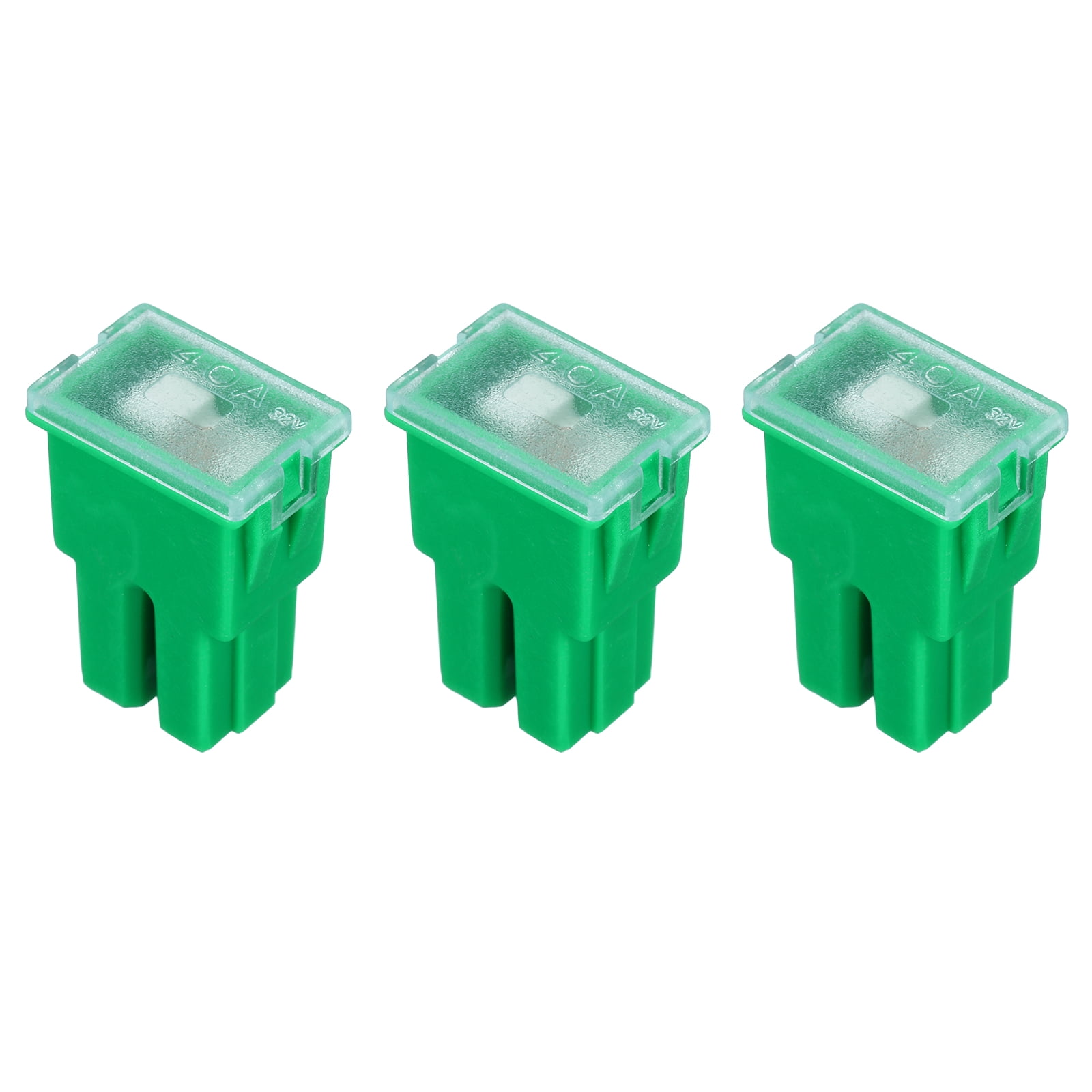 Uxcell 3pcs Cartridge Fuse, 32VDC 40A Female Terminal Automotive ...