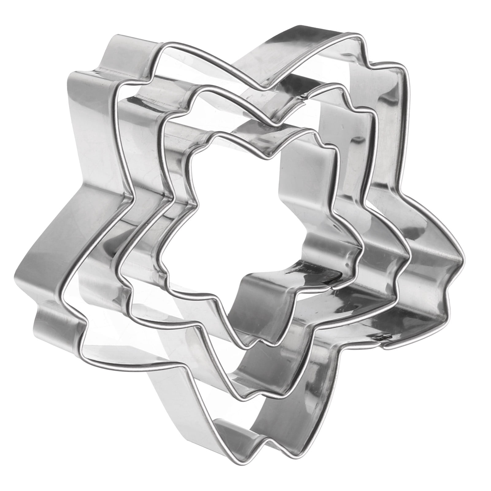 Uxcell 3pcs Cherry Blossom Cookie Cutter Set Assorted Sizes Stainless ...