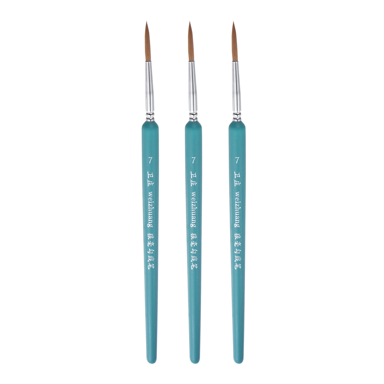 Uxcell 3pcs Detail Paint Brushes 23mm Nylon Miniature Painting Brush ...