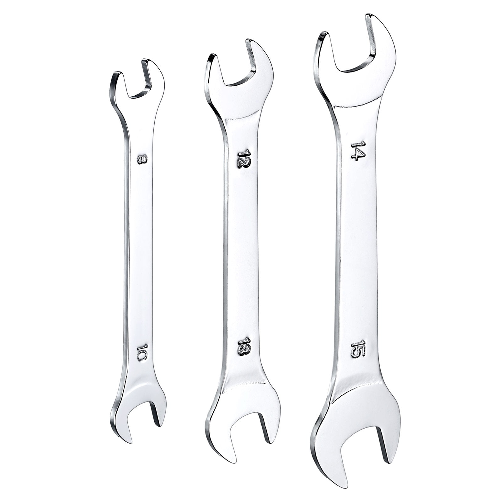 Uxcell 3pcs Double Open End Thin Wrench 8×10/12×13/14×15mm Metric U ...