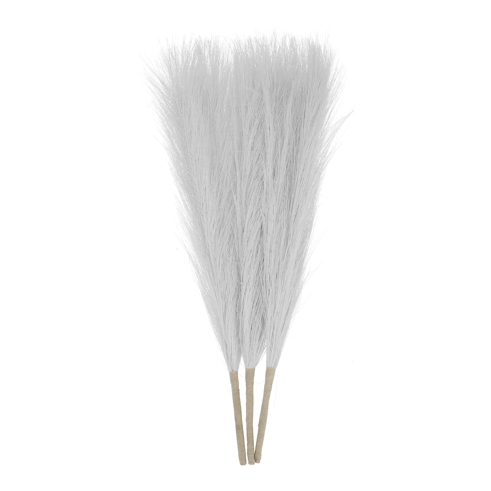Uxcell 3pcs Dried Faux Pampas Grass 17 Inch Artificial Fake Fluffy ...