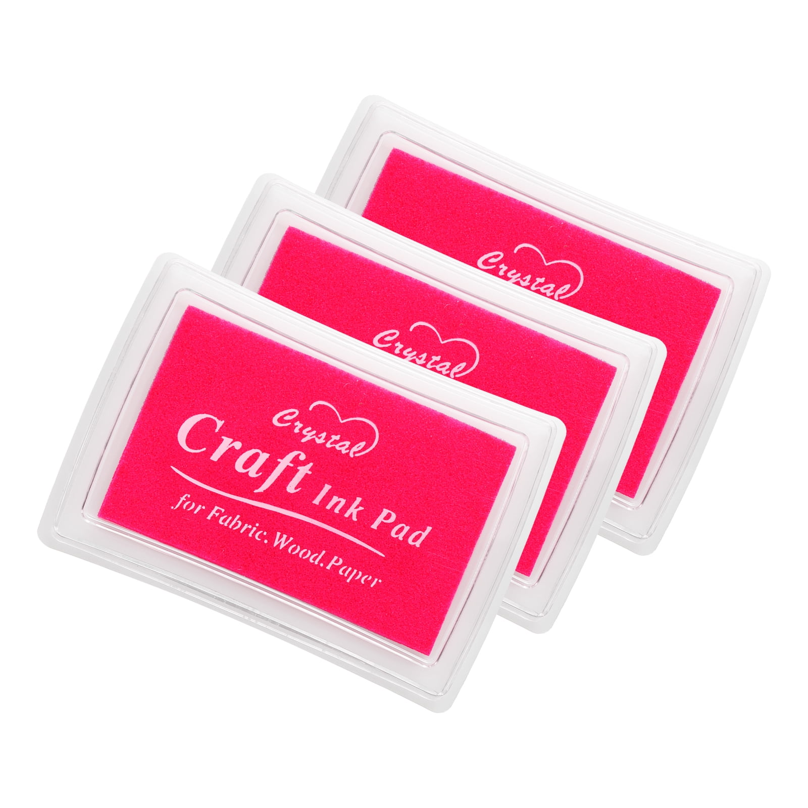 Uxcell 3pcs Finger Ink Pad for Rubber Stamps Craft, 15 x 24