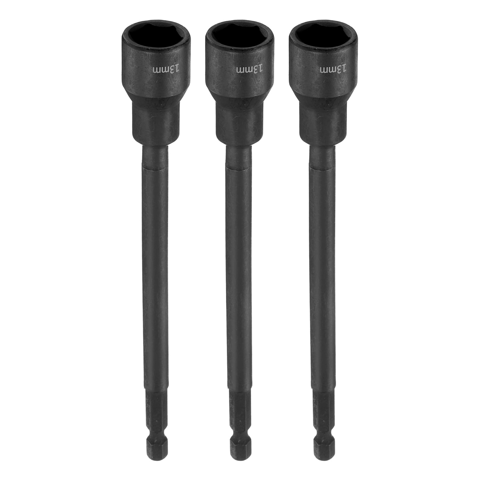 Uxcell 3pcs Hex Nut Driver Drill Bit 13mm Metric 6-Point Socket 1/4 ...
