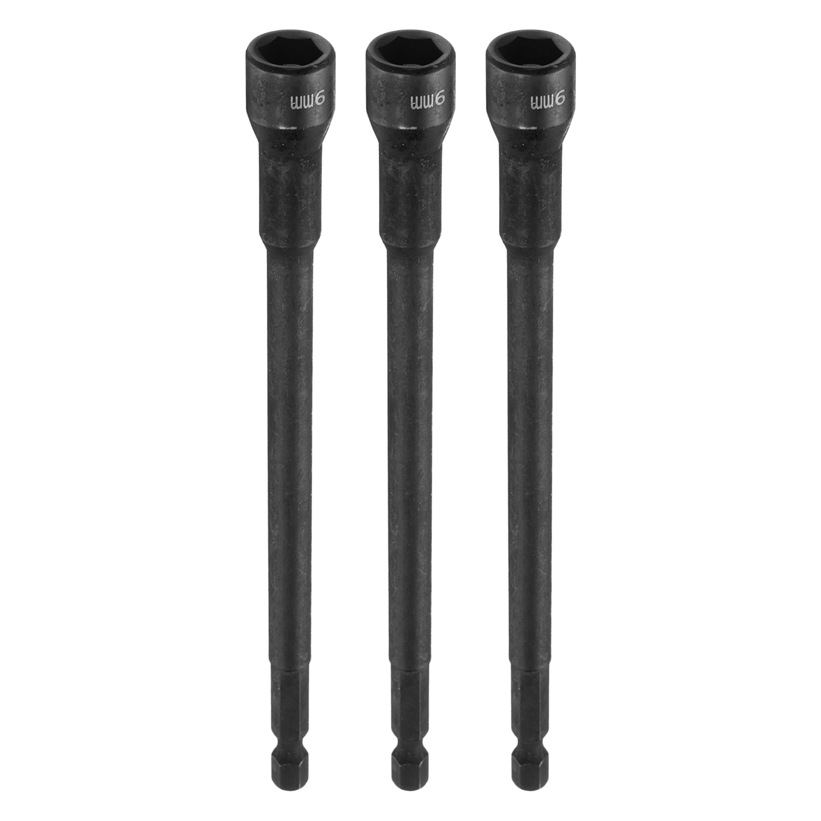 Uxcell 3pcs Hex Nut Driver Drill Bit 9mm Metric 6-Point Socket 1/4" Hex ...