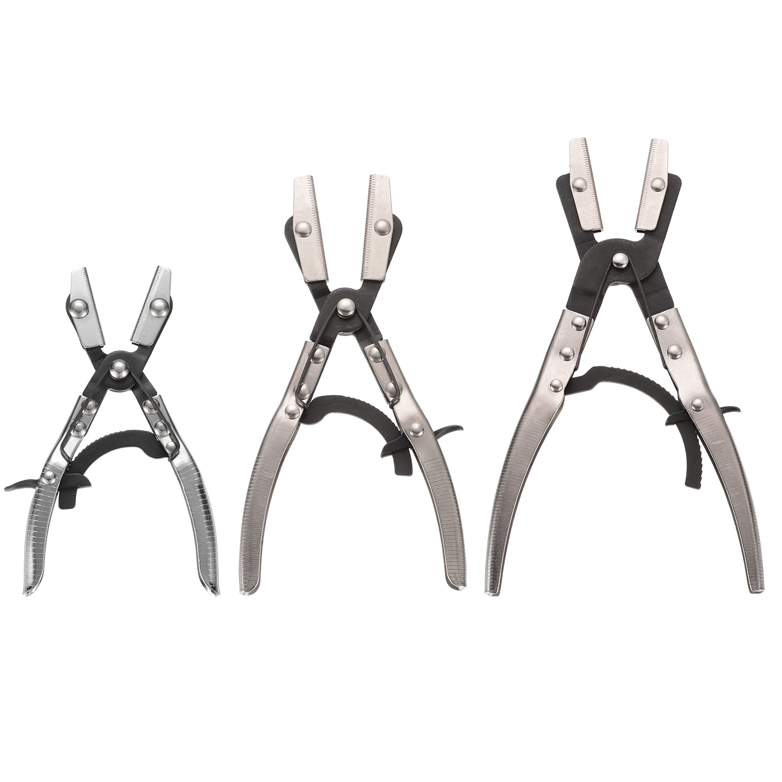Uxcell 3pcs Hose Pinch Off Pliers 8" 10" 12" Carbon Steel Automatic ...