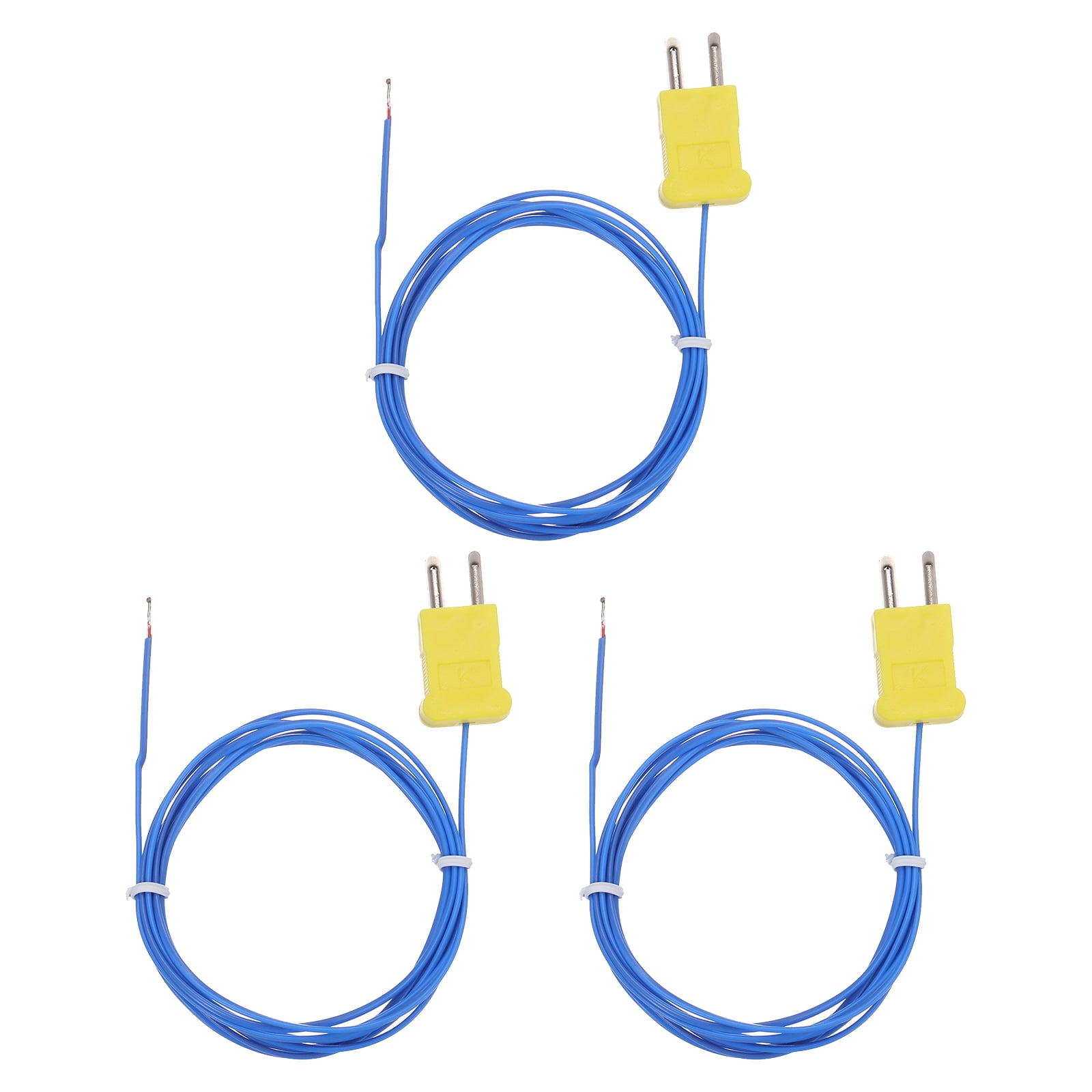 Uxcell 3pcs K Type Thermocouple Probe Mini Connector Temperature Sensor ...