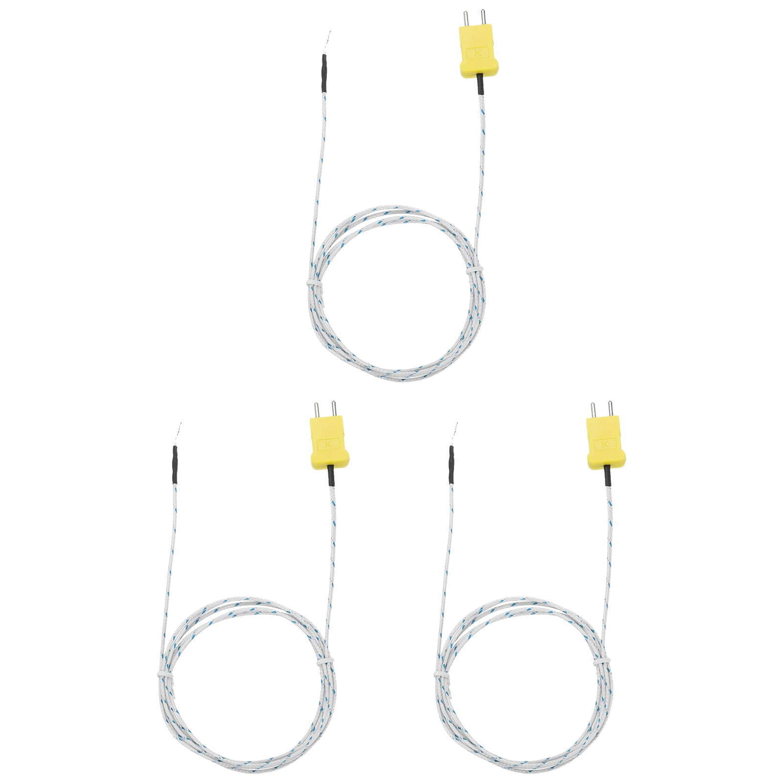Uxcell 3pcs K Type Thermocouple Probe Mini Connector Temperature Sensor ...