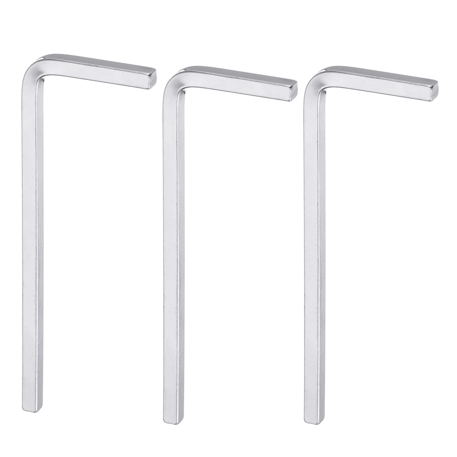 Uxcell 3pcs L-Shaped Square Head Wrench 3mm Carbon Steel L-Key 4 Points ...