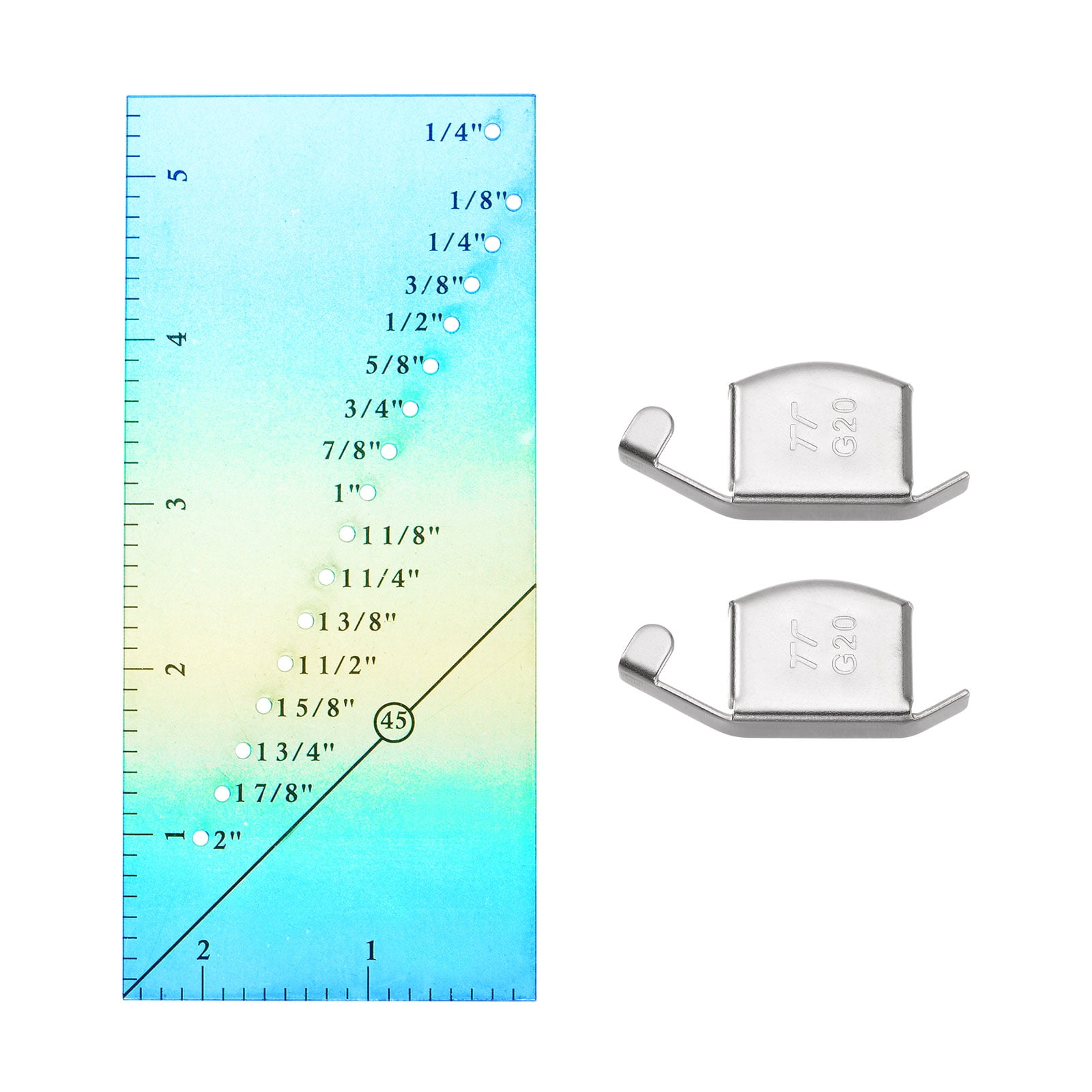 Uxcell 3pcs Magnetic Seam Guides and Seam Guide Ruler with G20 Sewing ...
